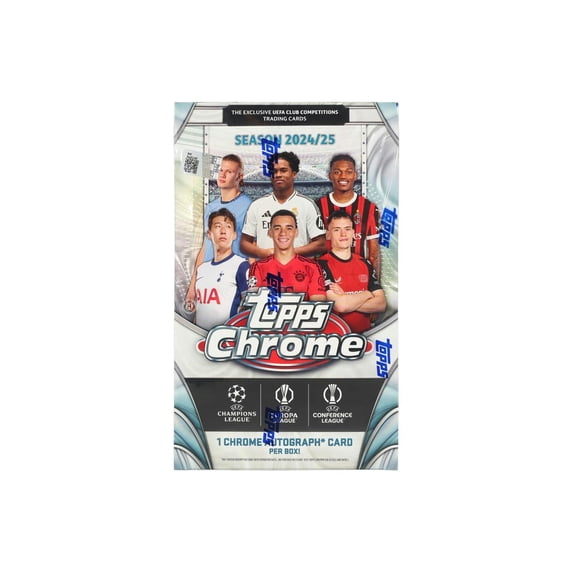 2024/25 Topps Chrome UEFA Club Competitions Soccer Hobby Box - Walmart.com