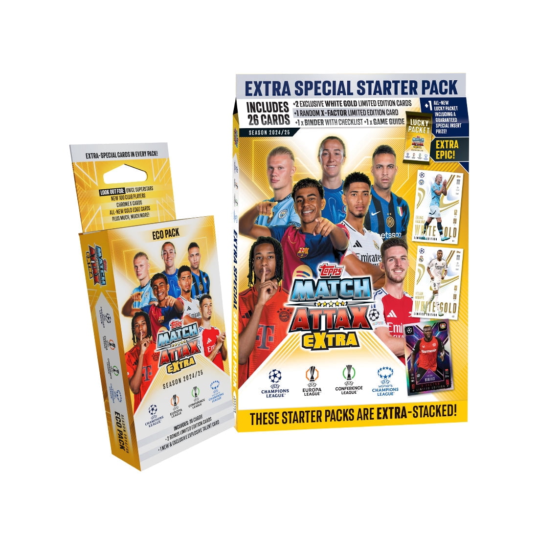 2024-25 Topps Match Attax Extra Champions League Cards - Bundle #2 (Eco ...