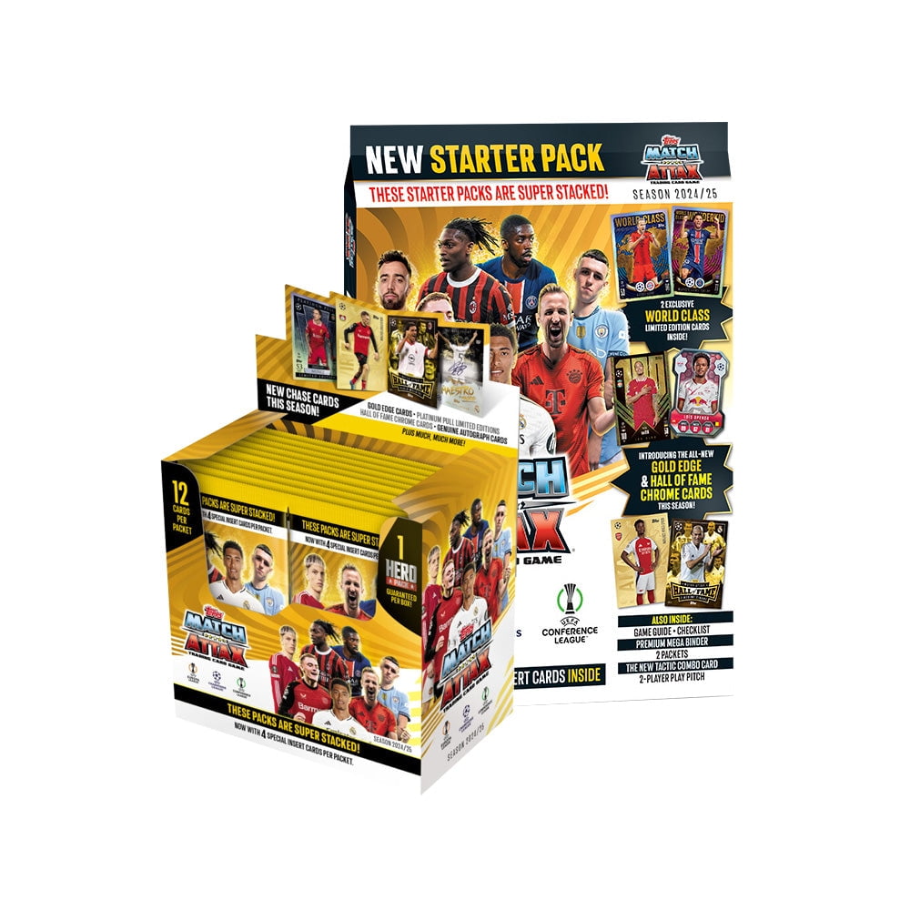 2024-25 Topps Match Attax UEFA Champions League Cards - Box & Starter ...