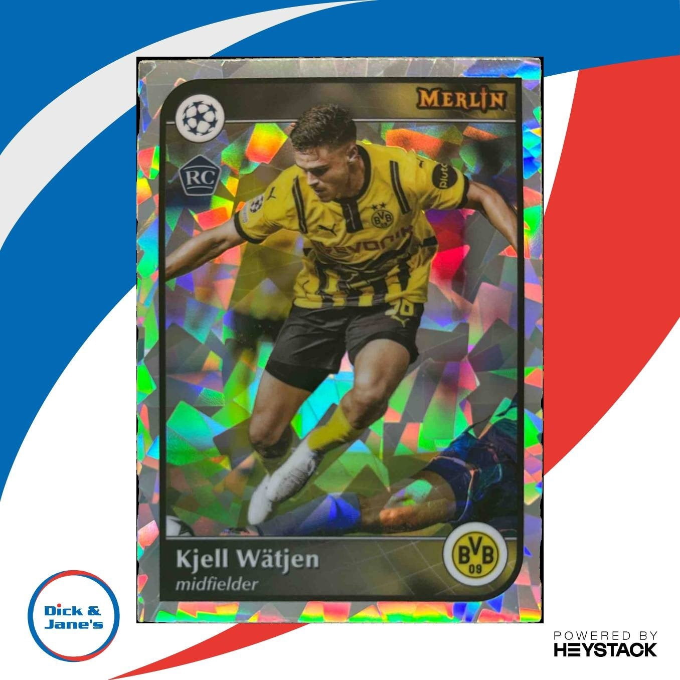 2024-25 Topps Merlin Chrome UEFA Club Competitions Kjell Watjen Atomic ...