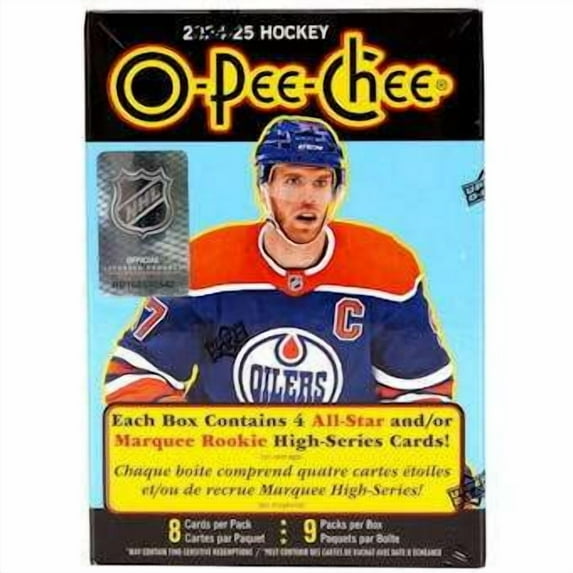 Upper Deck 2024-25 O-Pee-Chee Hockey Trading Cards Blaster Box, 9 Packs ...