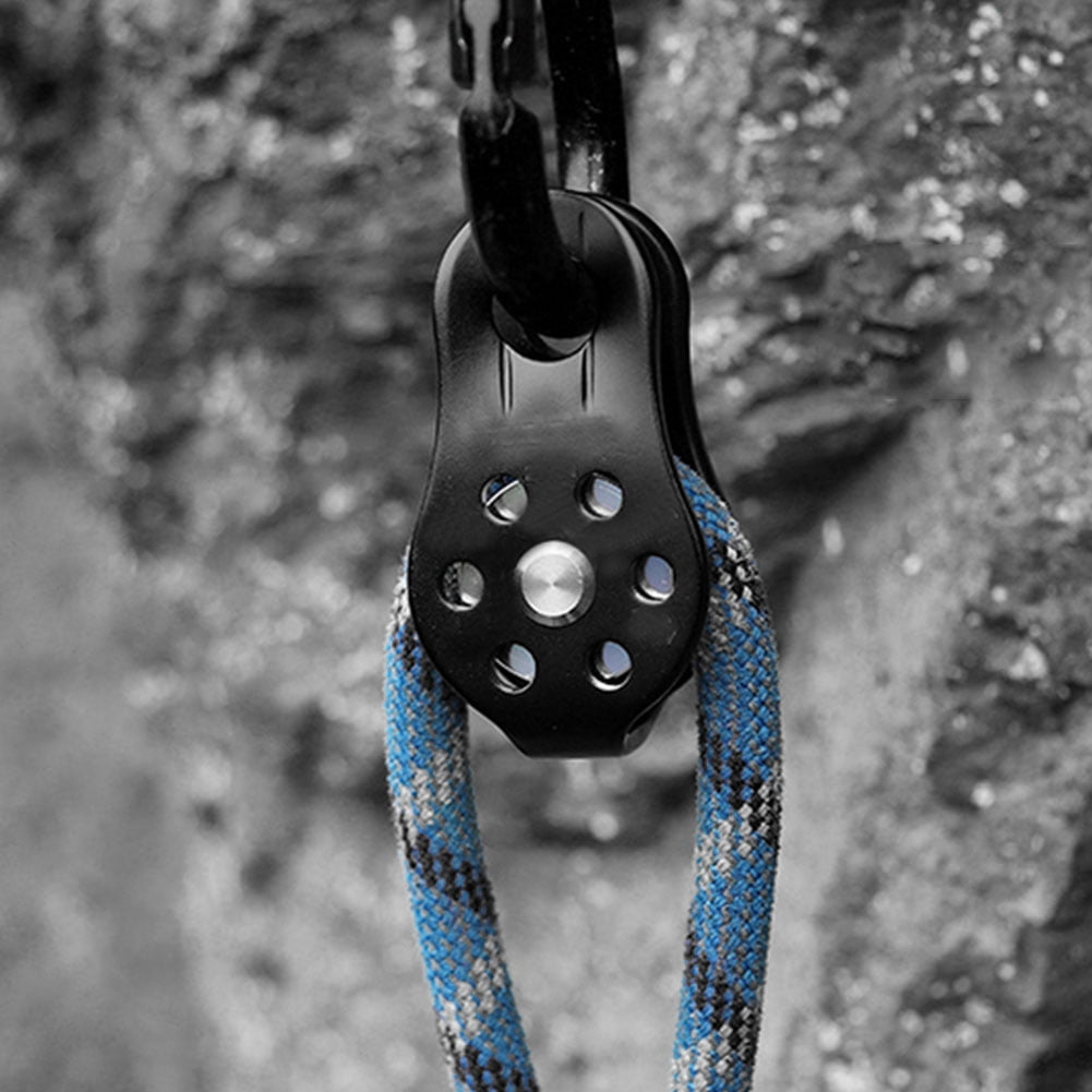 2024 26KN Aluminium Alloy Heavy Duty Single Swivel Rope Pulley Block ...