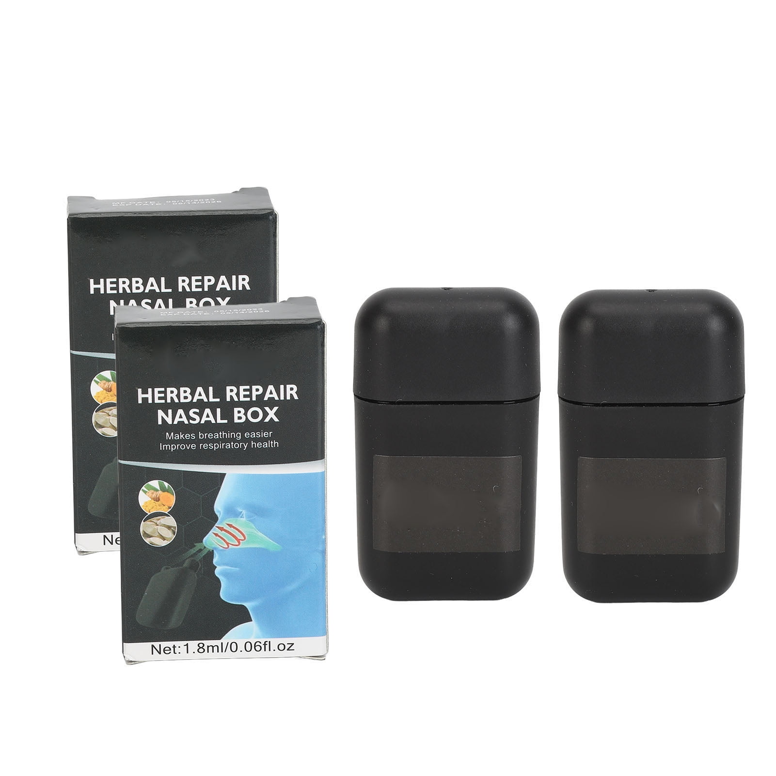 2024 2pcs 1.8ml Nasal Relief Inhaler Reduce Congestion Enhance ...