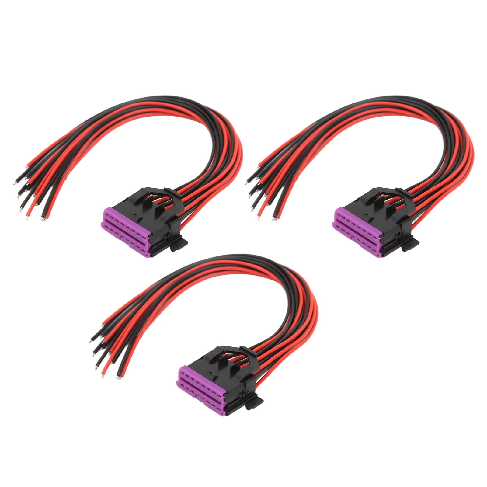 2024 3 Pcs 16 Pin OBD2 Female Connector Cables 30cm J1962 OBDII ...