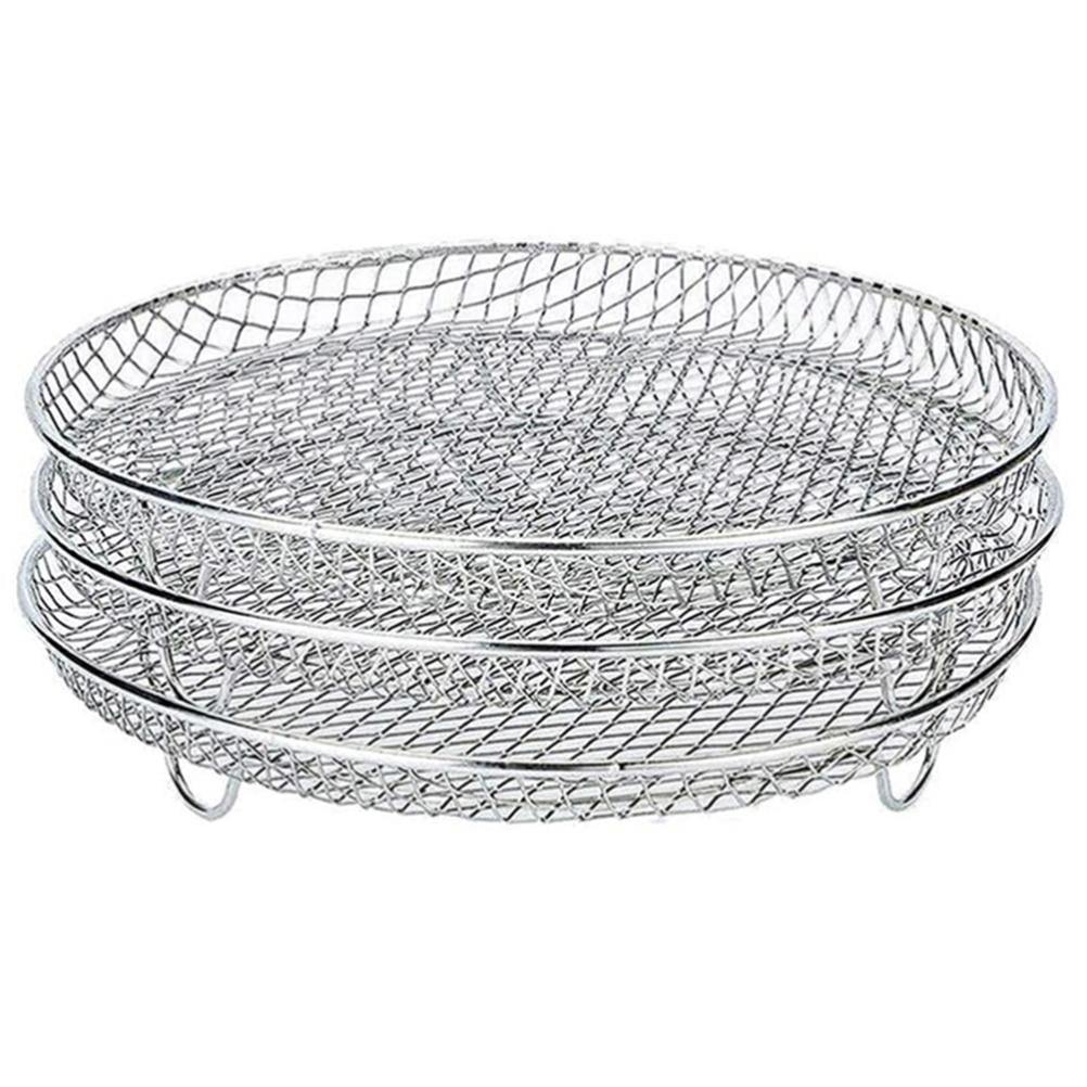 2024 3 Pcs/Set Air Fryer Rack Three Stackable Dehydrator Racks 304 ...