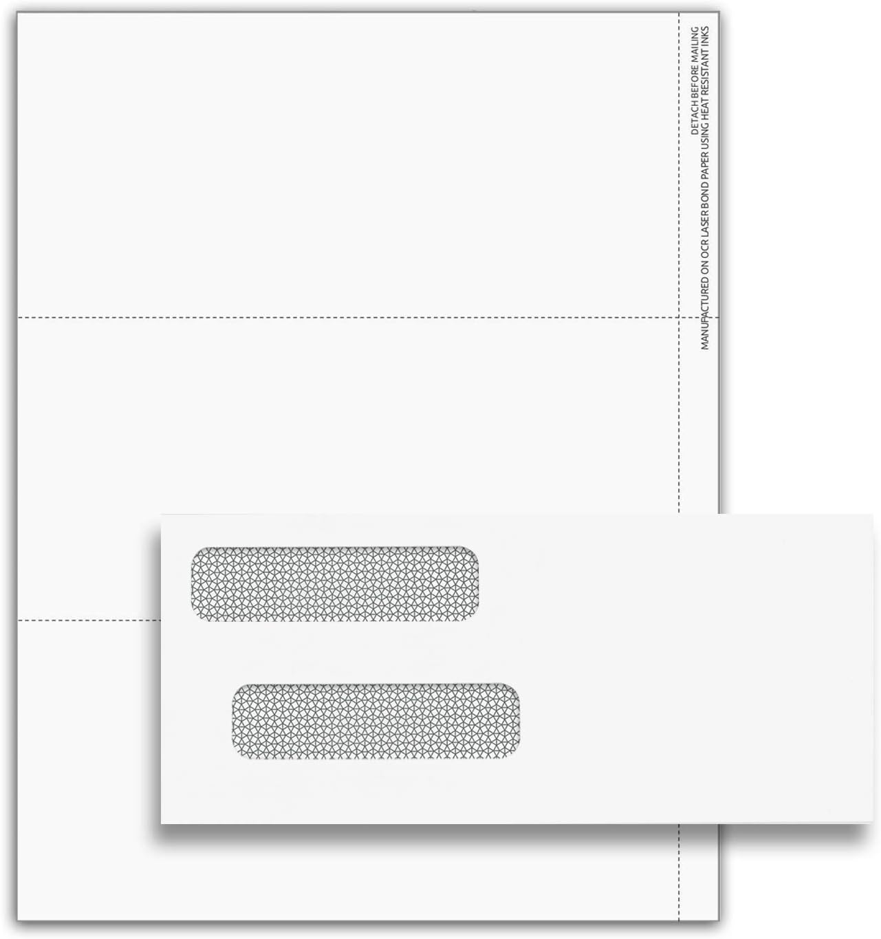 2024 3 UP Laser W2 Forms, Employee Copy, Horizontal Format (100 Blank ...