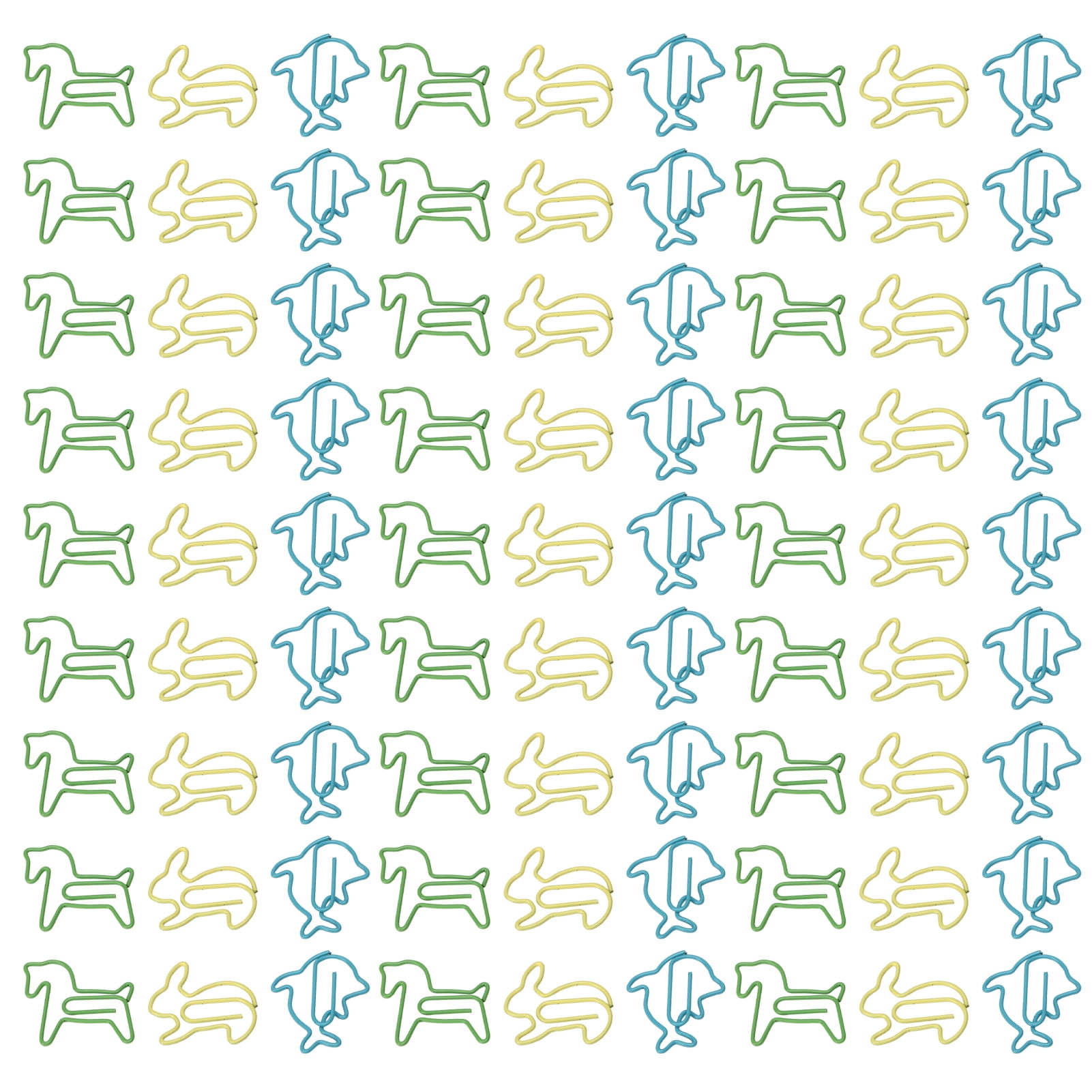 2024 32 Box Paper Clips 3 Colors Innovative Pony Rabbit Dolphin Combo ...