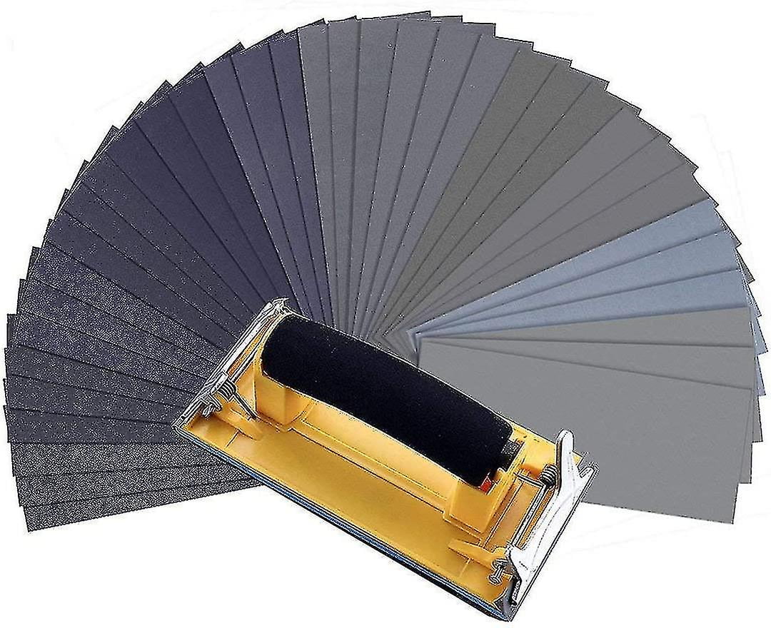 2024 36 Pack Sandpaper Set With Wet/dry Handheld Sander For Metal/wood ...