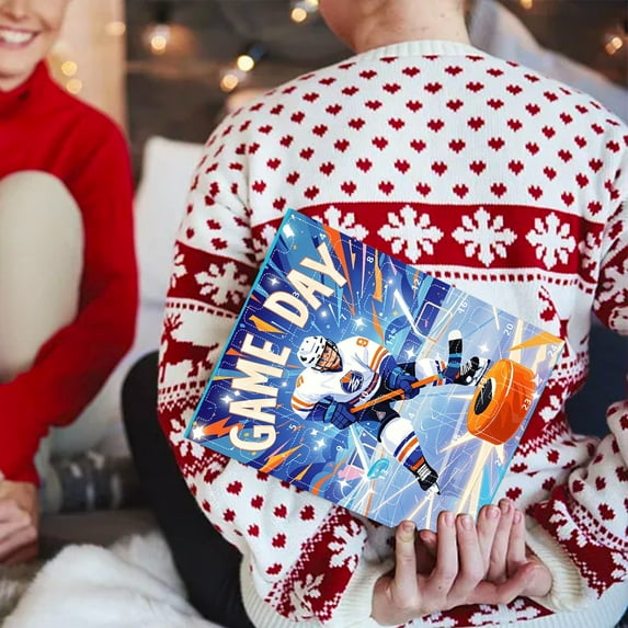 2024 3D Ice Themed Advent Calendar Set with 24 Miniature Keepsake ...