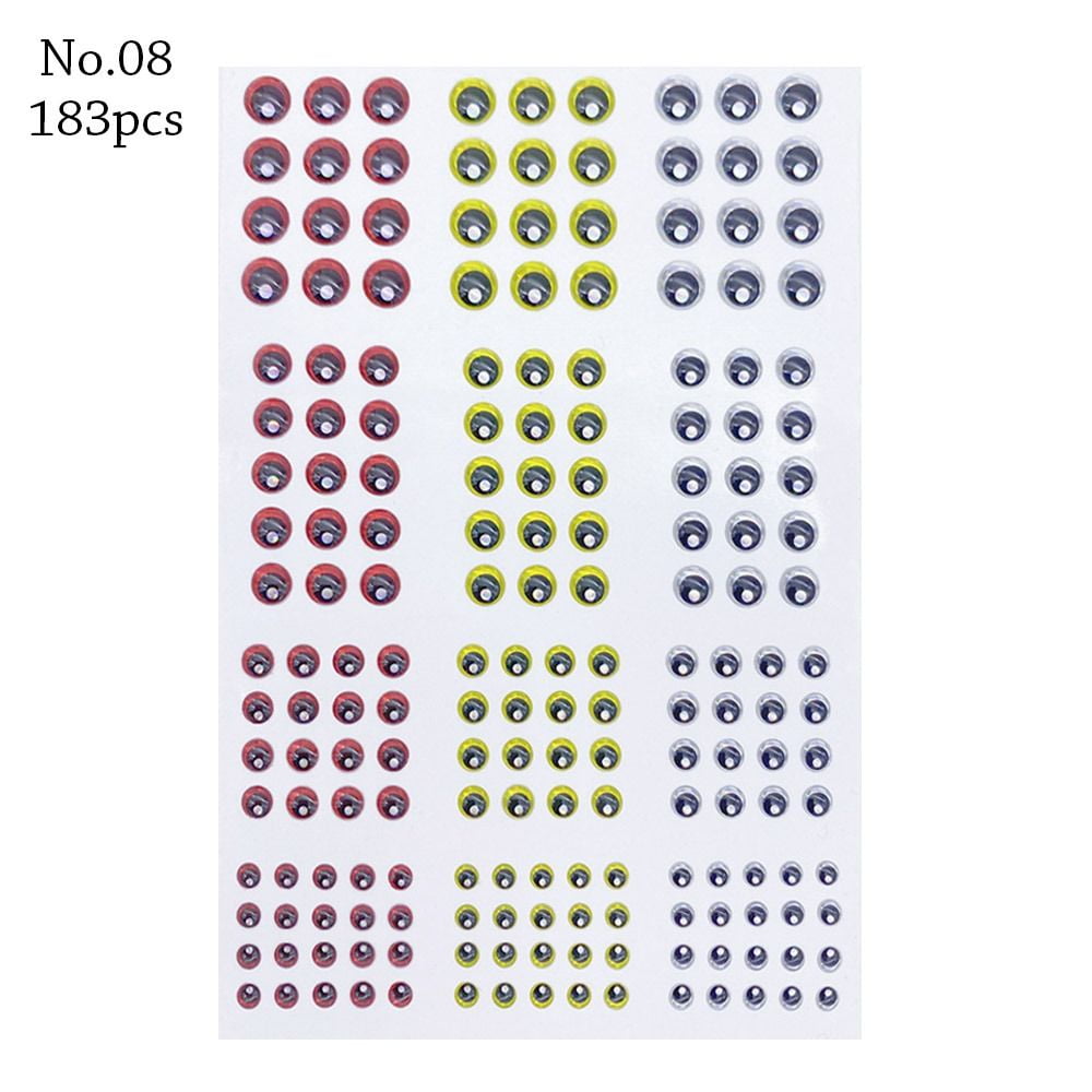 2024 3D Jigs Crafts Fly Tying Fishing Bait Eyes Fish Lure Eyes 3D ...