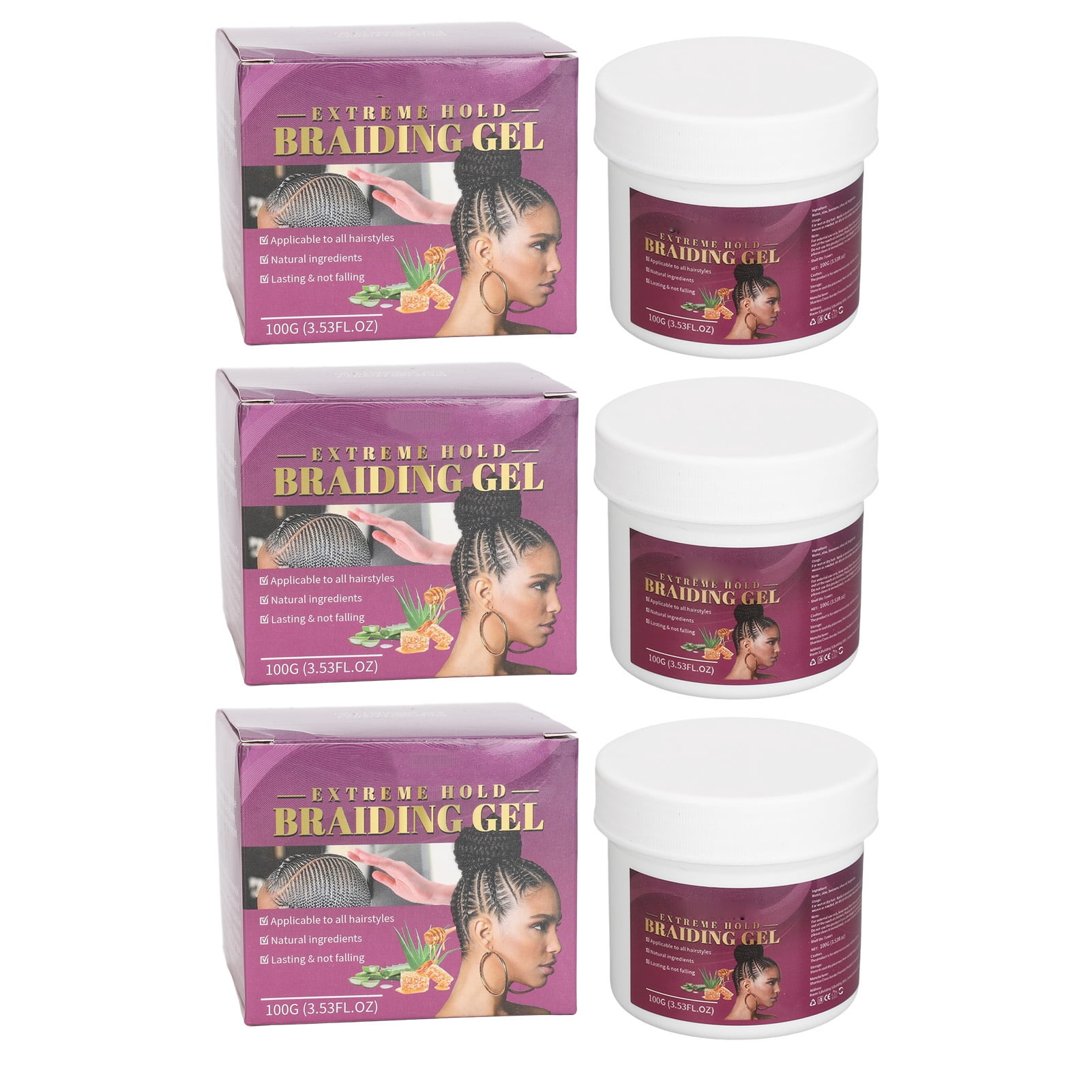 2024 3PCS 100g Dreadlock Hold Gel Hair Braiding Locking Gel ...