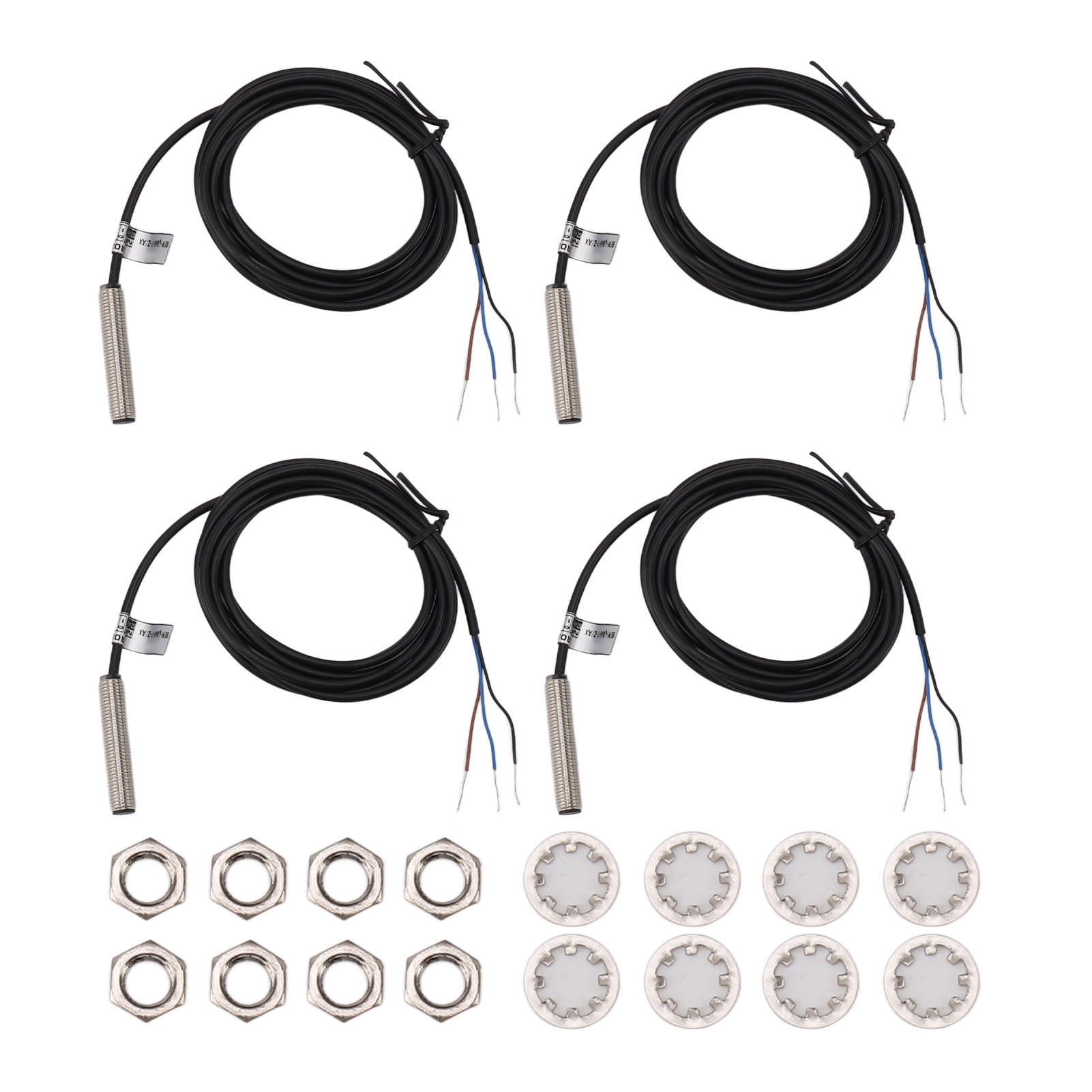 2024 4 Set Proximity Sensor Switch 8mm Flat Head Metal Case NPN DC 3 ... 2024 4 Set Proximity Sensor Switch 8mm Flat Head Metal Case NPN DC 3 ...