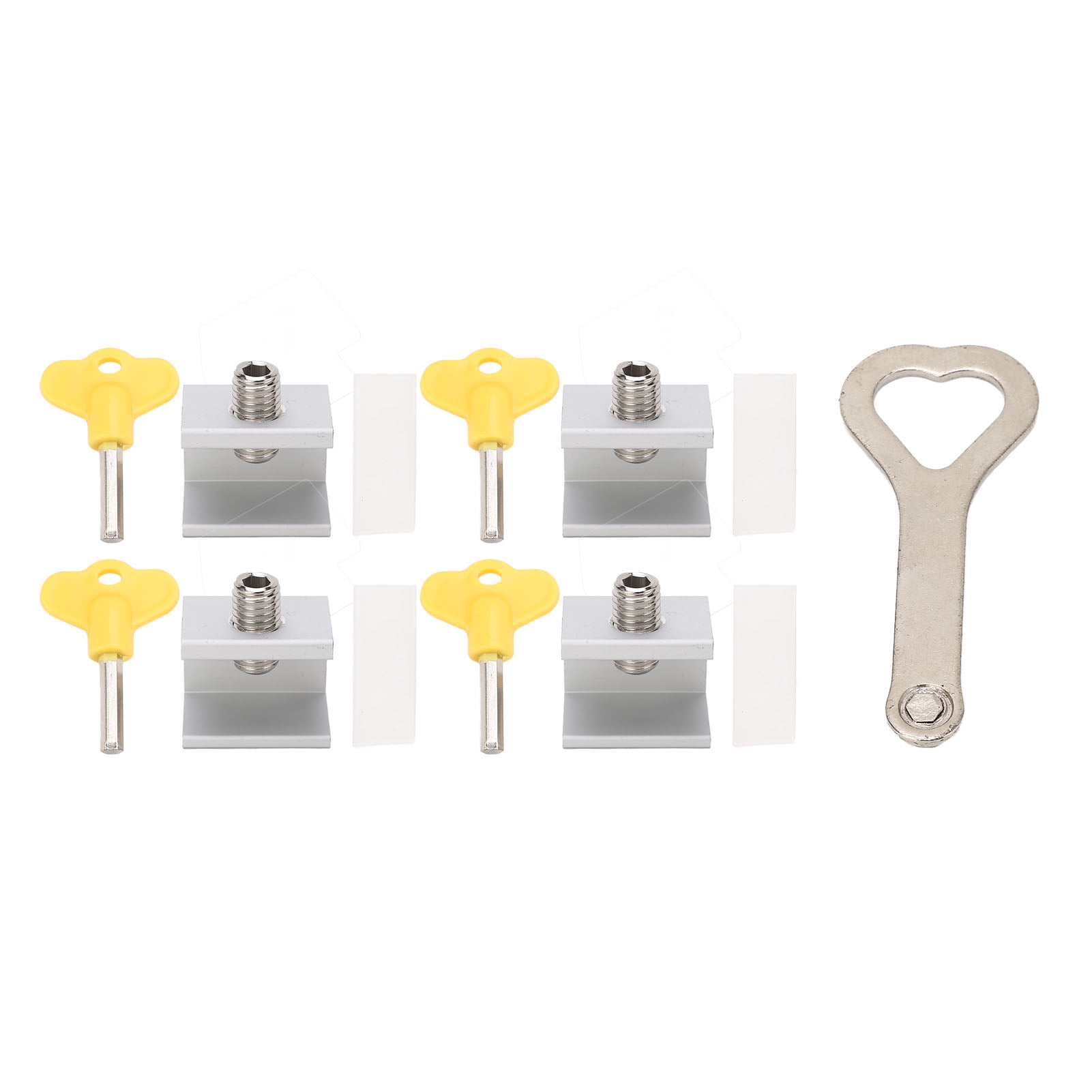 2024 4 Set Sliding Window Lock Door Limit Stopper Aluminum Alloy with 1 ...