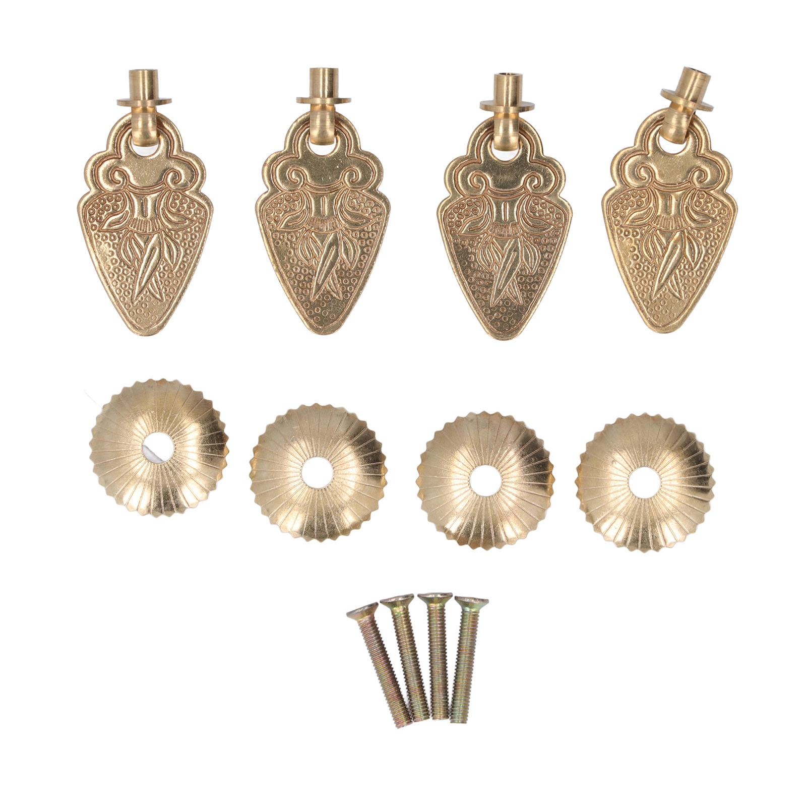 2024 4 Sets Antique Drawer Pendant Pulls Retro Elements Exquisite ...