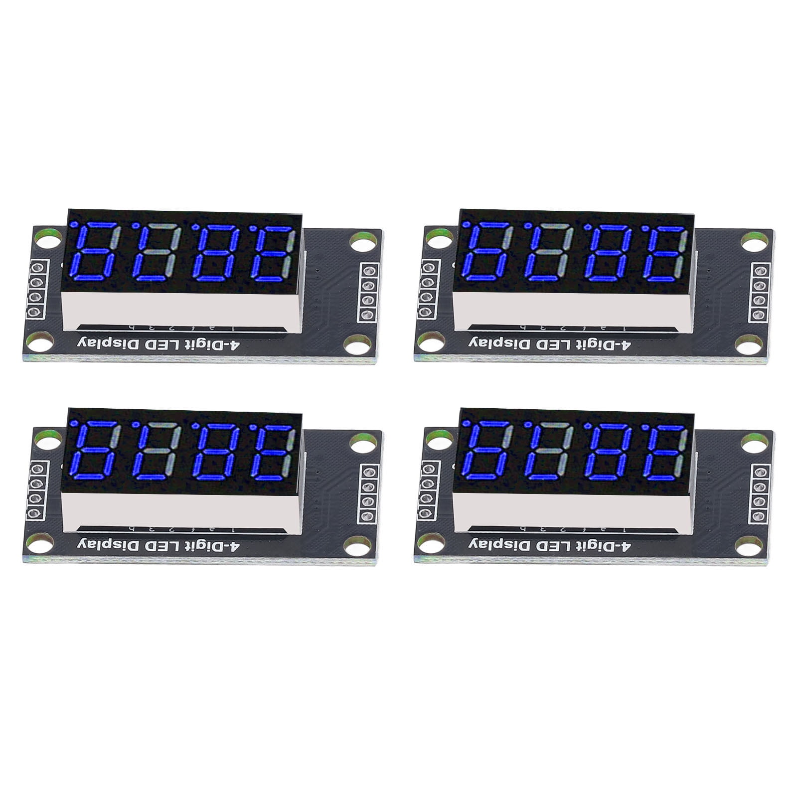 2024 4 Sets Digital Tube Display Module LED 4 Digit 7 Segment 0.36in ...