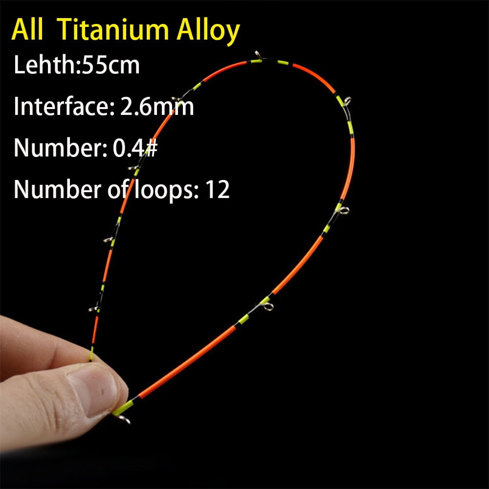 2024 45/55/60cm Half/All Titanium Alloy Portable Spinning fiberglass ...