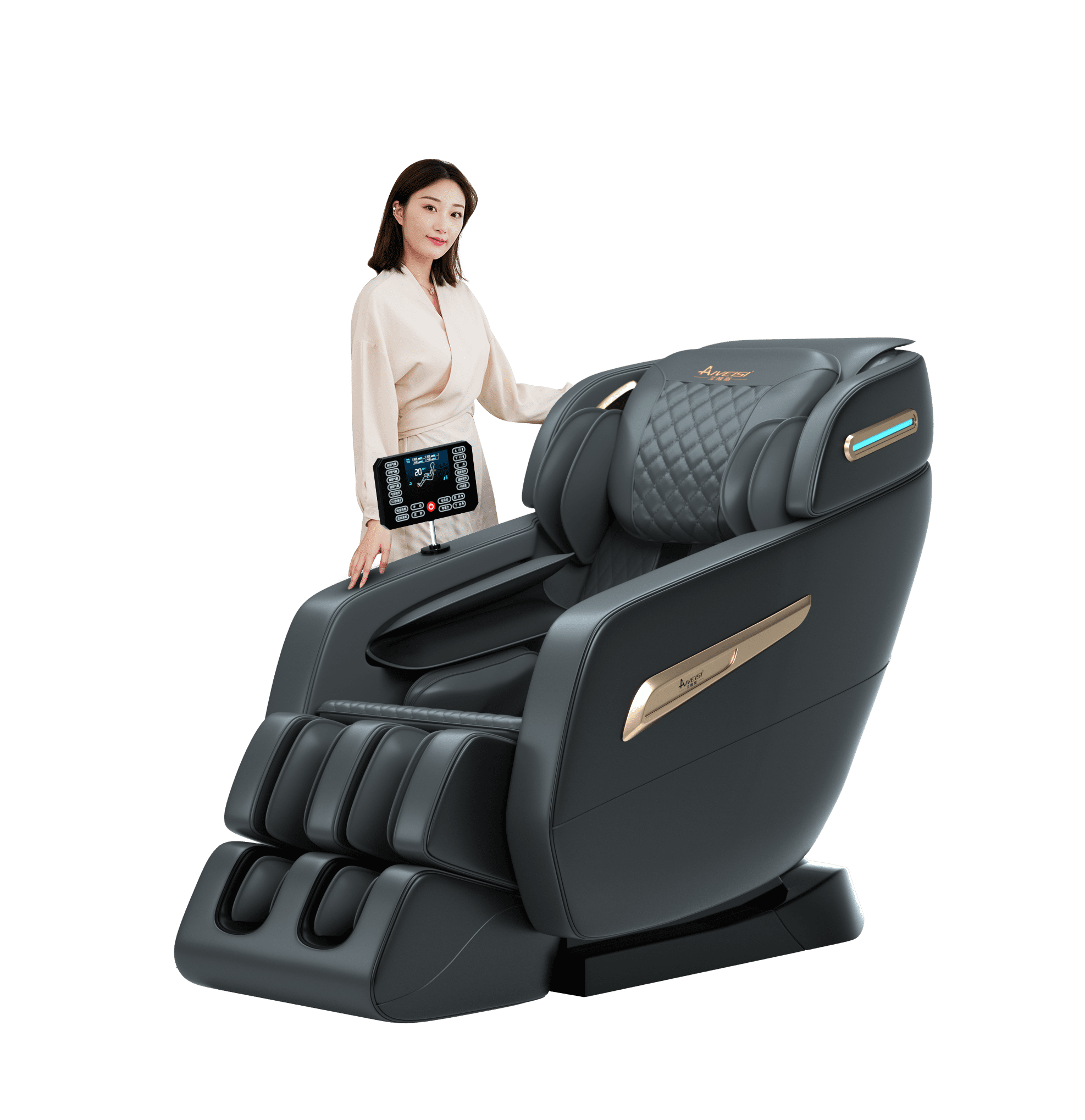 2024 4d Massage Chair Full Body Shiatsu Zero Gravity Recliner With