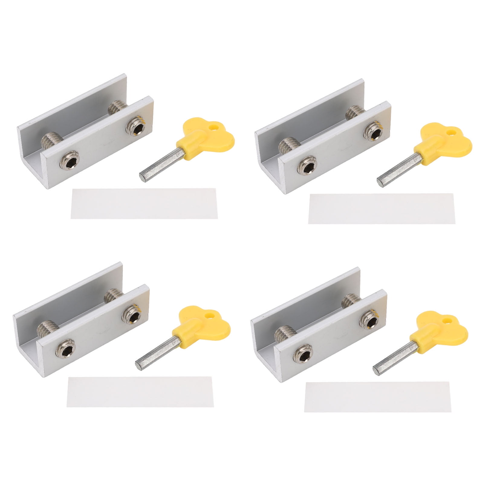 2024 4Set Window Lock Aluminium Alloy Adjustable Security Lock Stopper ...