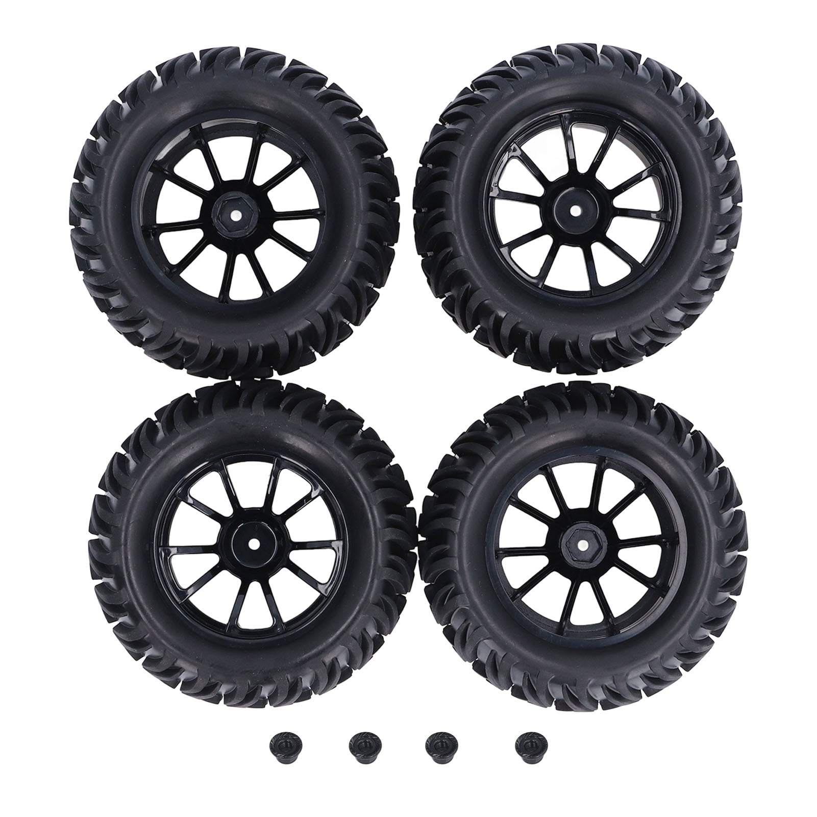 2024 4pcs 12mm Hex 1/10 RC Truck Wheels and Tires for Axial for Hsp for Redcat for Hpi Y Shape ...
