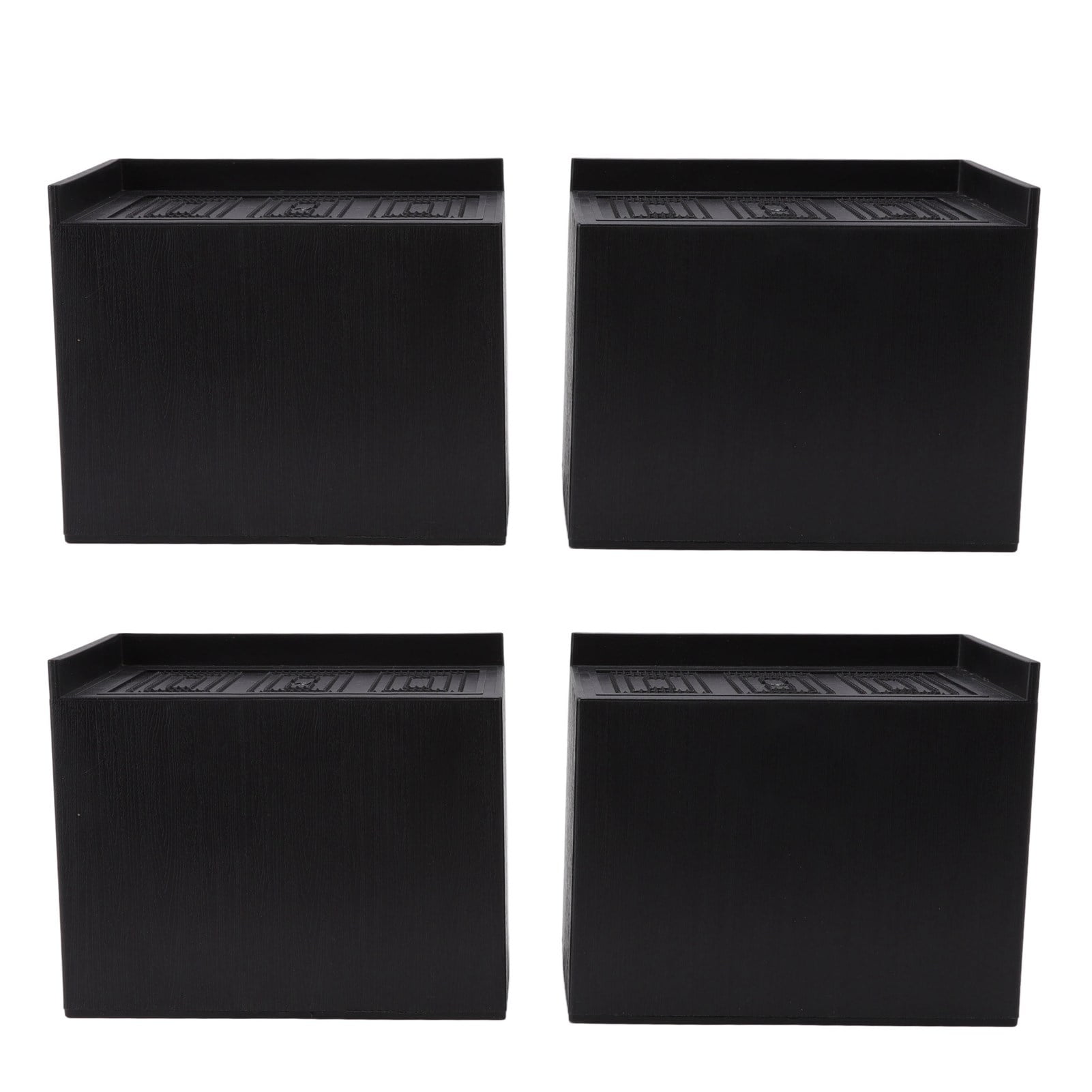 2024 4pcs Heavy Duty Riser Black 5in Squared Enlarged Widened Furniture ...