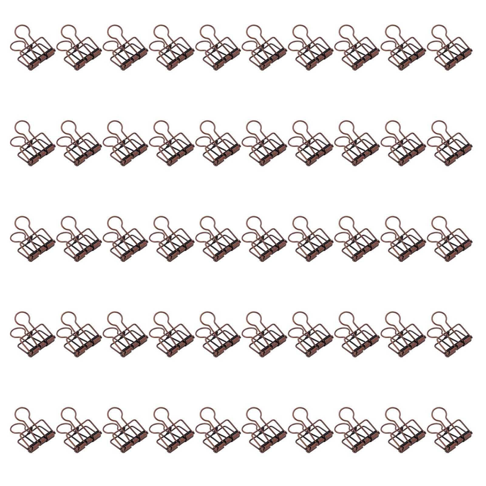 2024 50Pcs Binder Clips 32mm Metal Strong Clamping Force Hollow Paper ...