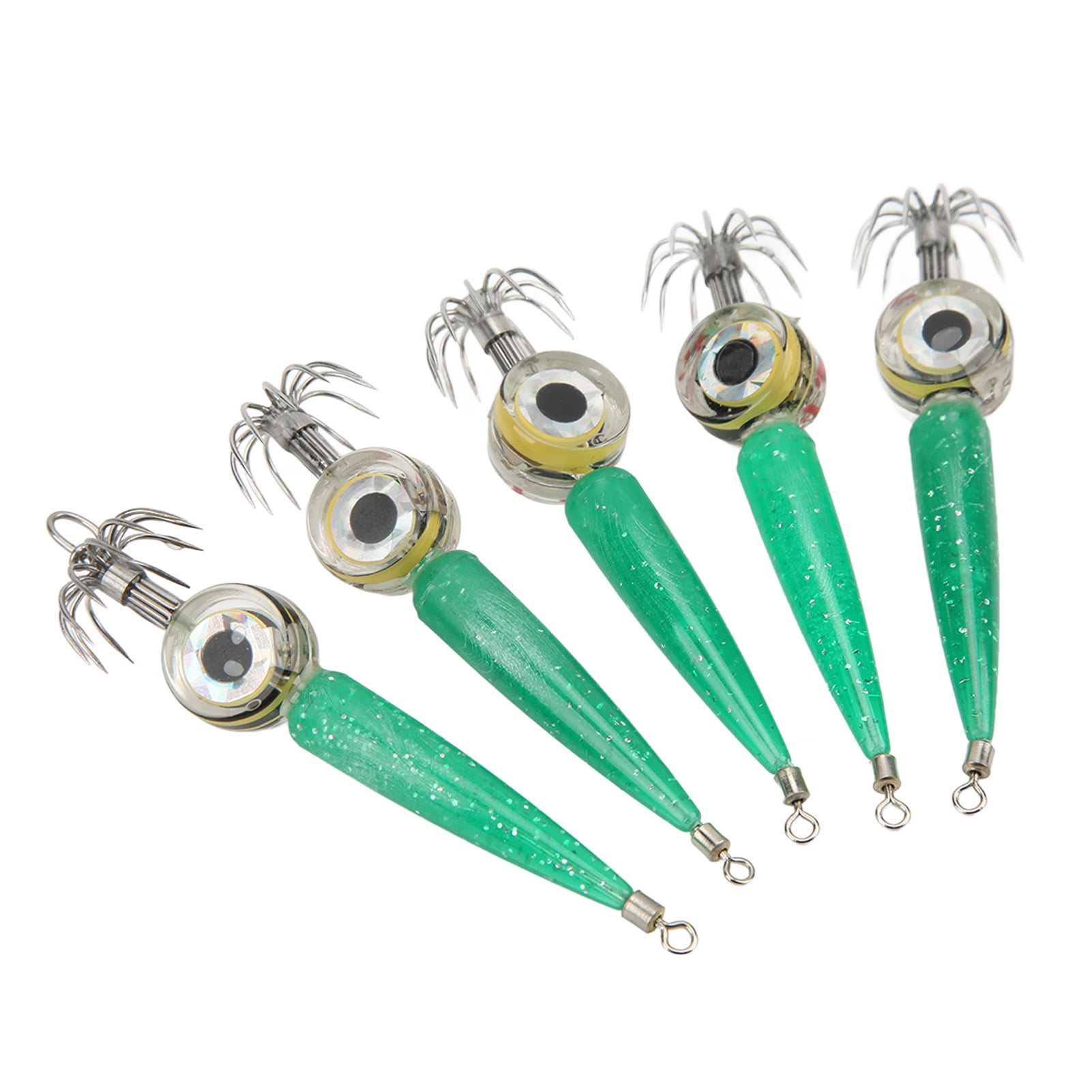 2024 5pcs LED Octopus Hook Strong Penetration High Carbon Steel ...