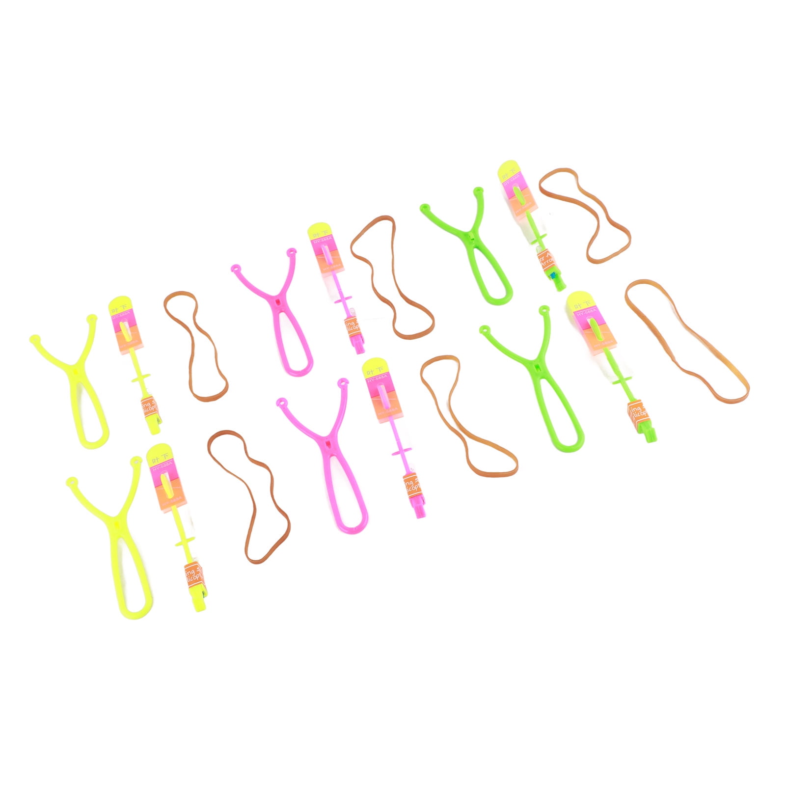 2024 6PCS Slingshot Flying Toys with LED Lights Practical Ability ...