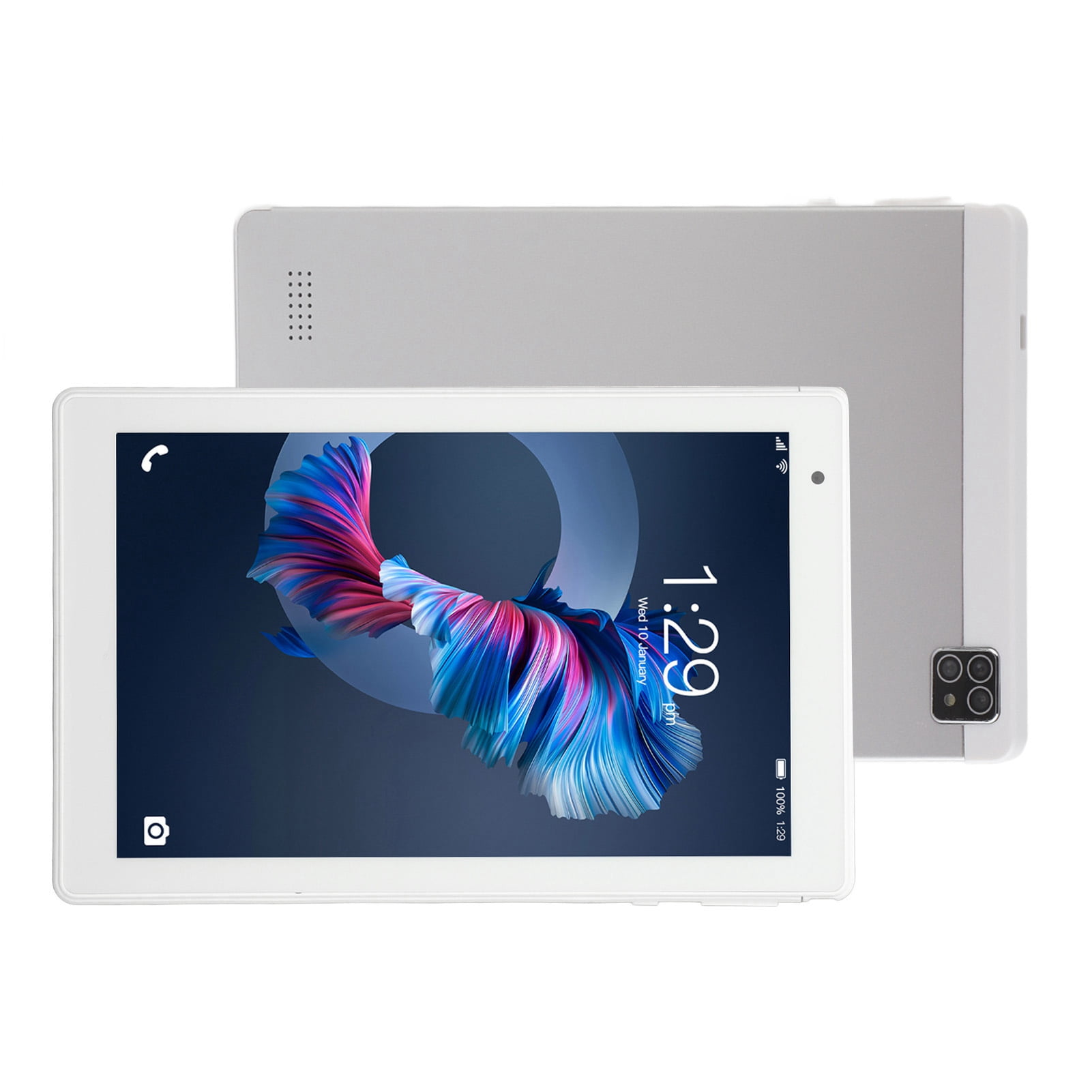 2024 8in Tablet Silver Expandable 128GB Support Calls 4GB 64GB RAM ...