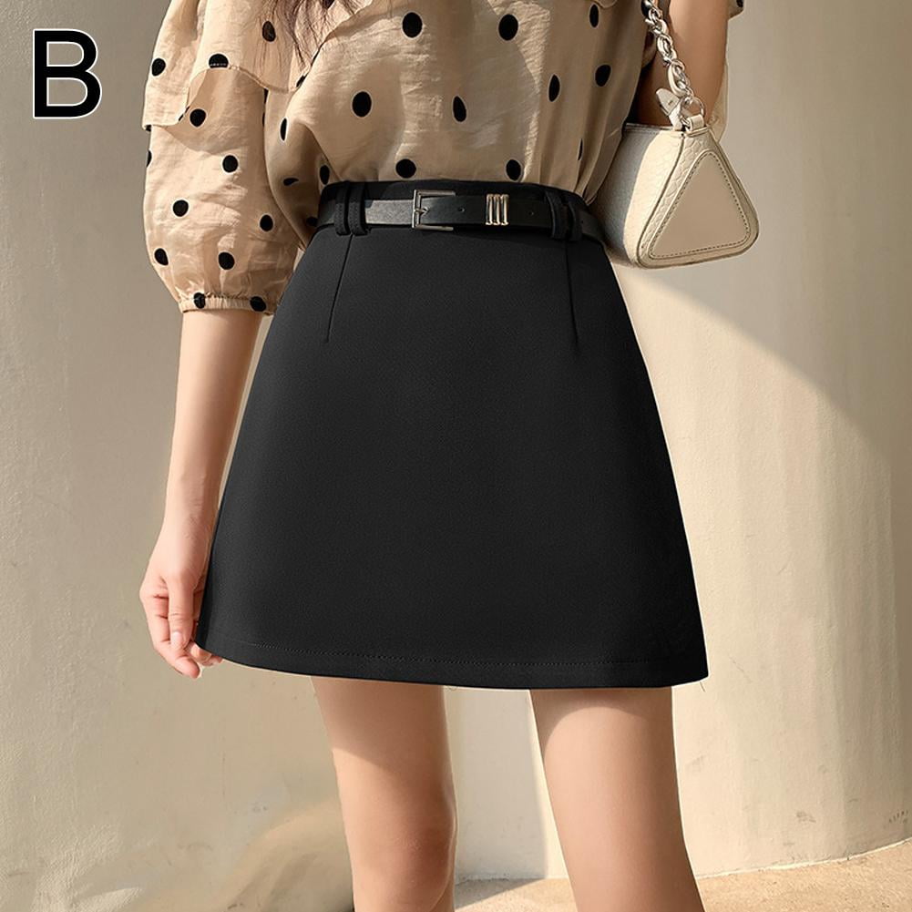 2024-A-line Skirt High Waist All Matching Thin Suit Professional Hip Short Skirt | ωэ V3N1 ...