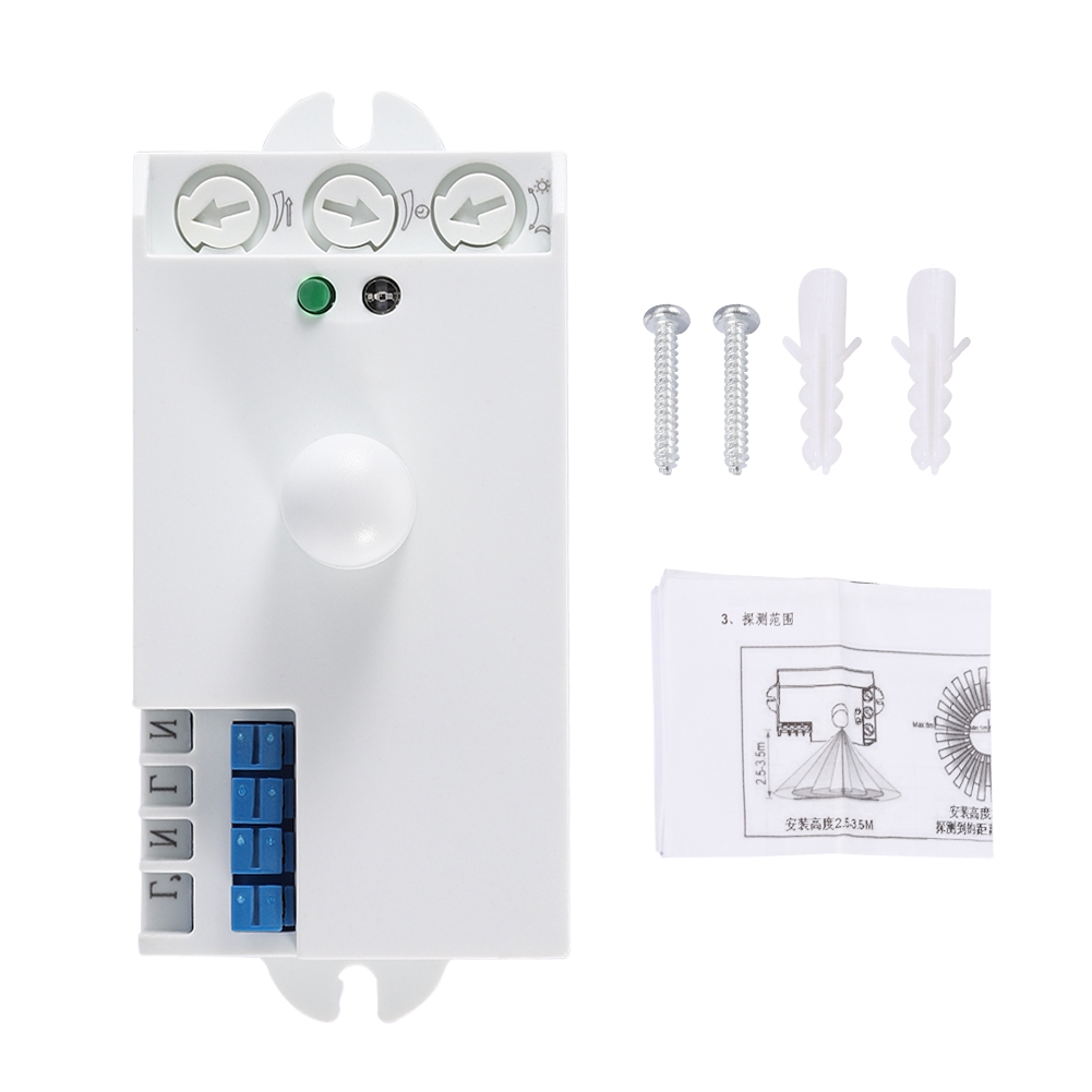 2024 AC220-240V 360 Degree Human Body Induction Switch Adjustable ...