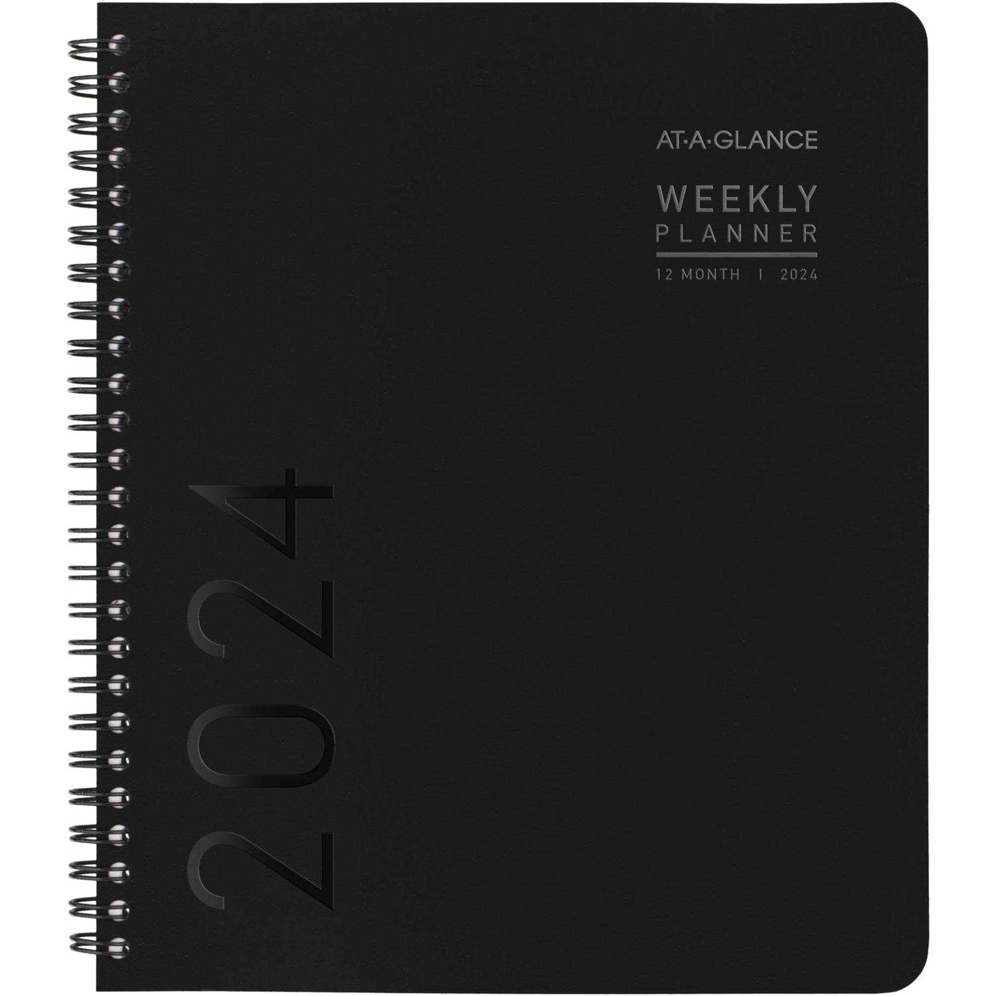 AT-A-GLANCE 2024 Weekly Monthly Planner, Black, 3.5" x 6", Superior Ink ...