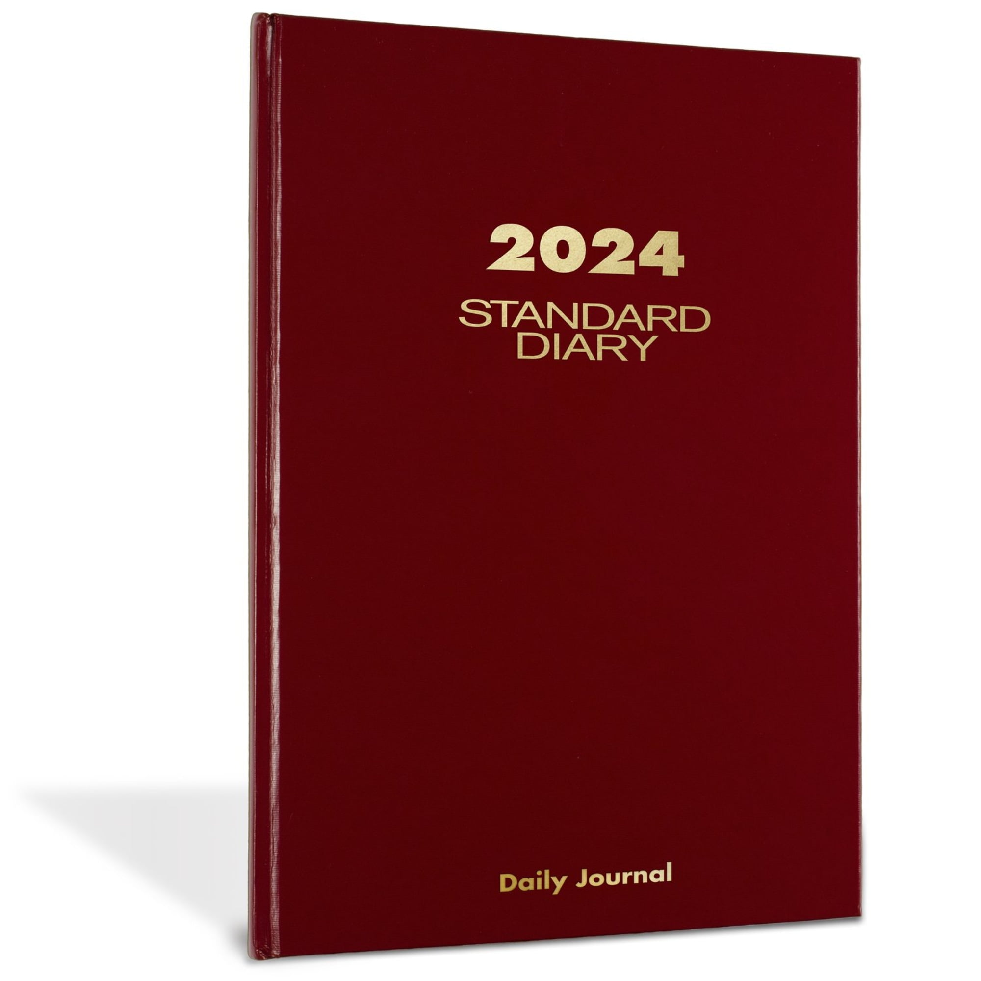 AT-A-GLANCE 2024 Daily Diary, Journal Ruled, 7-3/4 x 12, Red, January ...