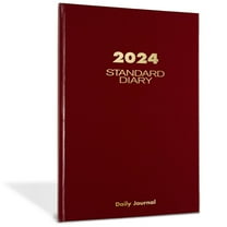 Standard Diary Daily Reminder Book, 2024 Edition, Medium/College Rule ...