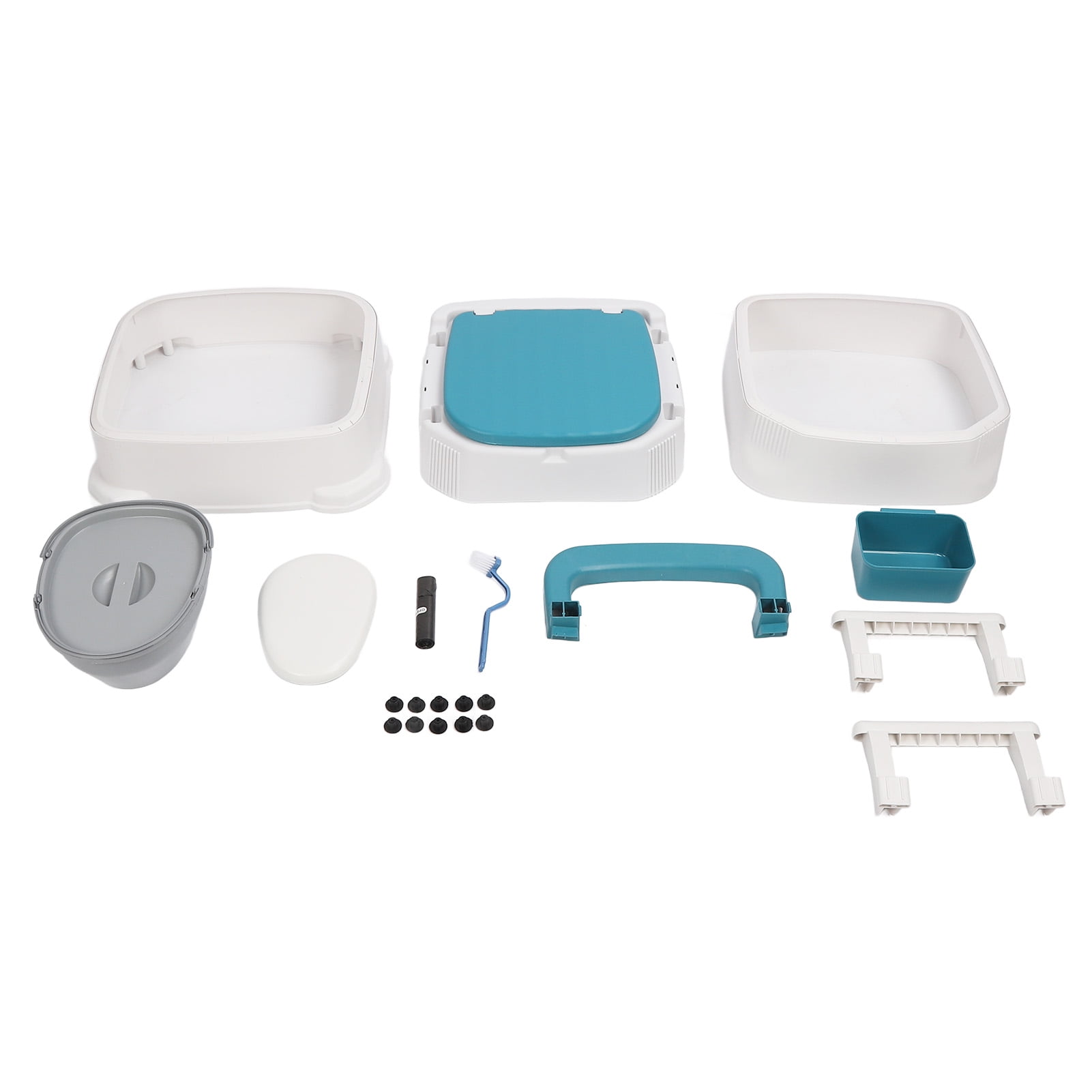 2024 Adult Bedside Commode Toilet with Detachable Armrests Portable ...