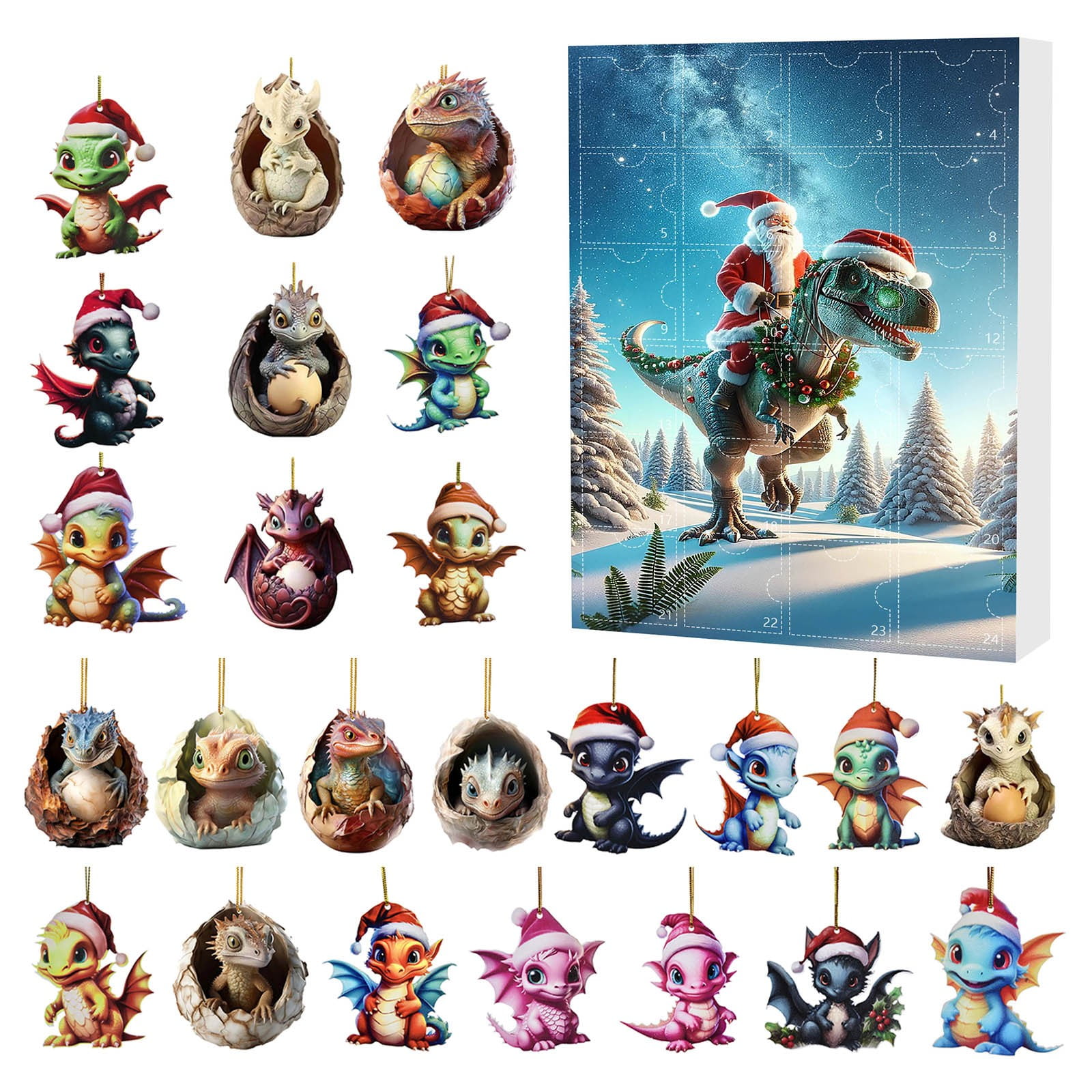2024 Advent Countdown Calendar Dragon, Christmas Vacation Advent ...