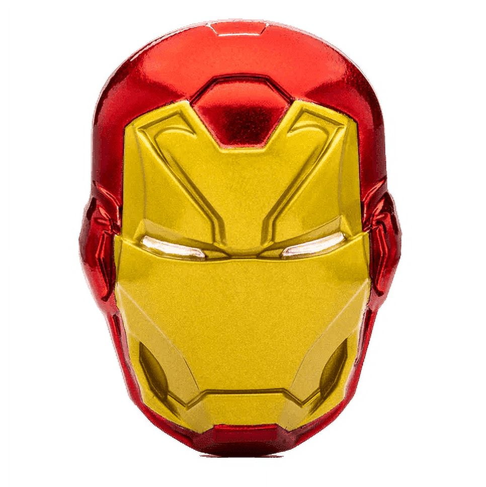 2024 Agoro Marvel Avengers 2D Iron-Man Helmet 2 oz Colorized Silver ...