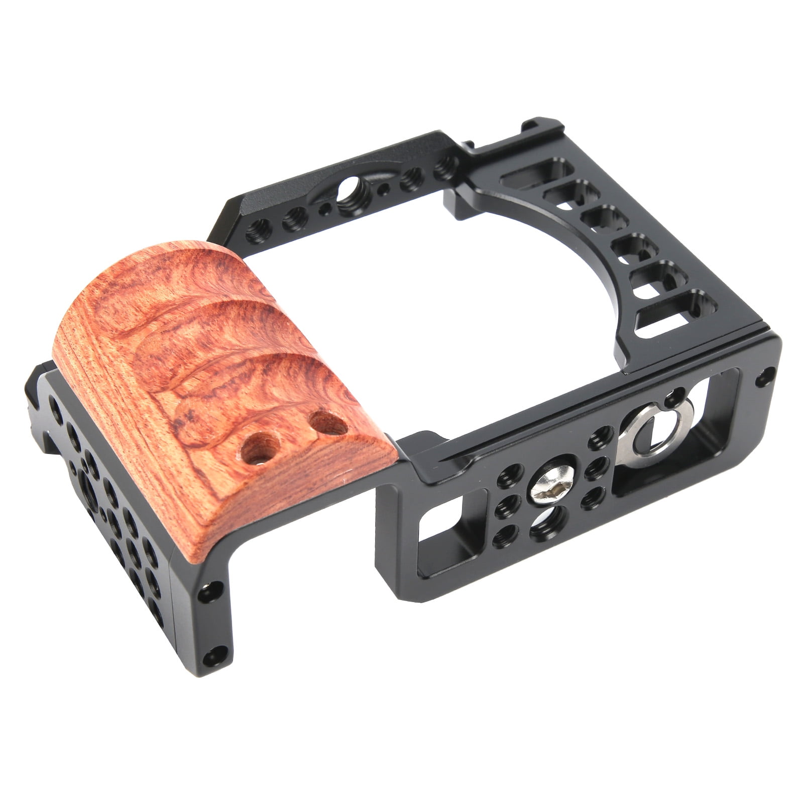 2024 Aluminum Alloy Camera Video Shooting Cage Kit with Wooden Handle ...