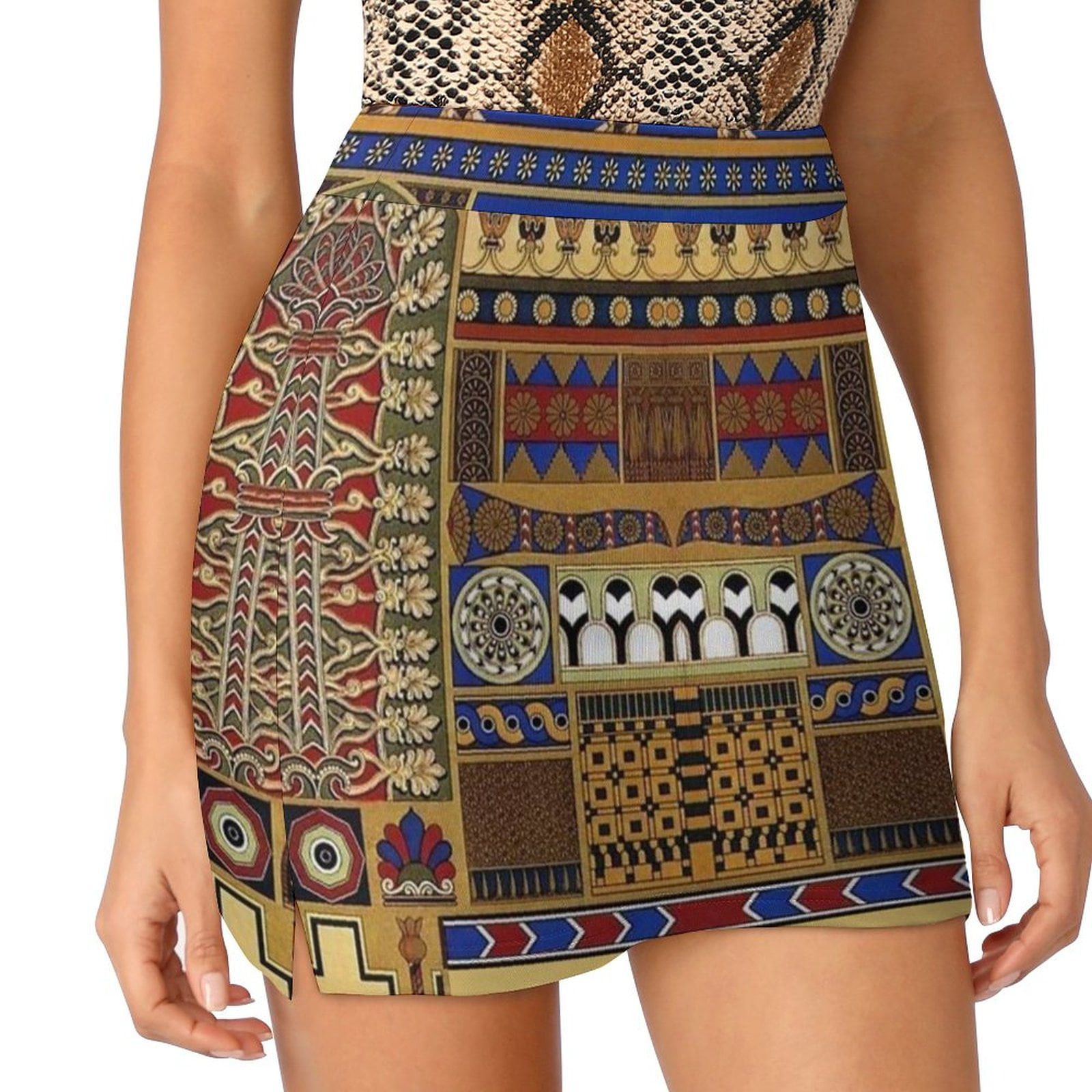 2024 Ancient Assyrian Art Skirts Woman Fashion Pant Skirt Mini Skirts ...
