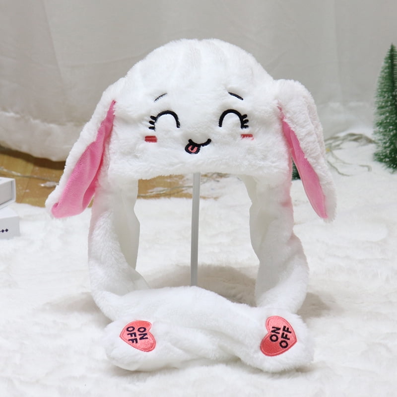 2024 Anime Sanrio Cinnamoroll Rabbit Funny Face Fuzzy Hood Squeeze to ...