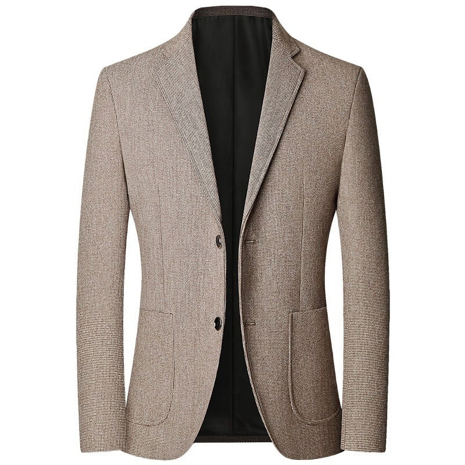 2024 Autumn Men Blazers Suits Jackets Business Casual Suit Wool Coats High Quality Male Slim Fit ...