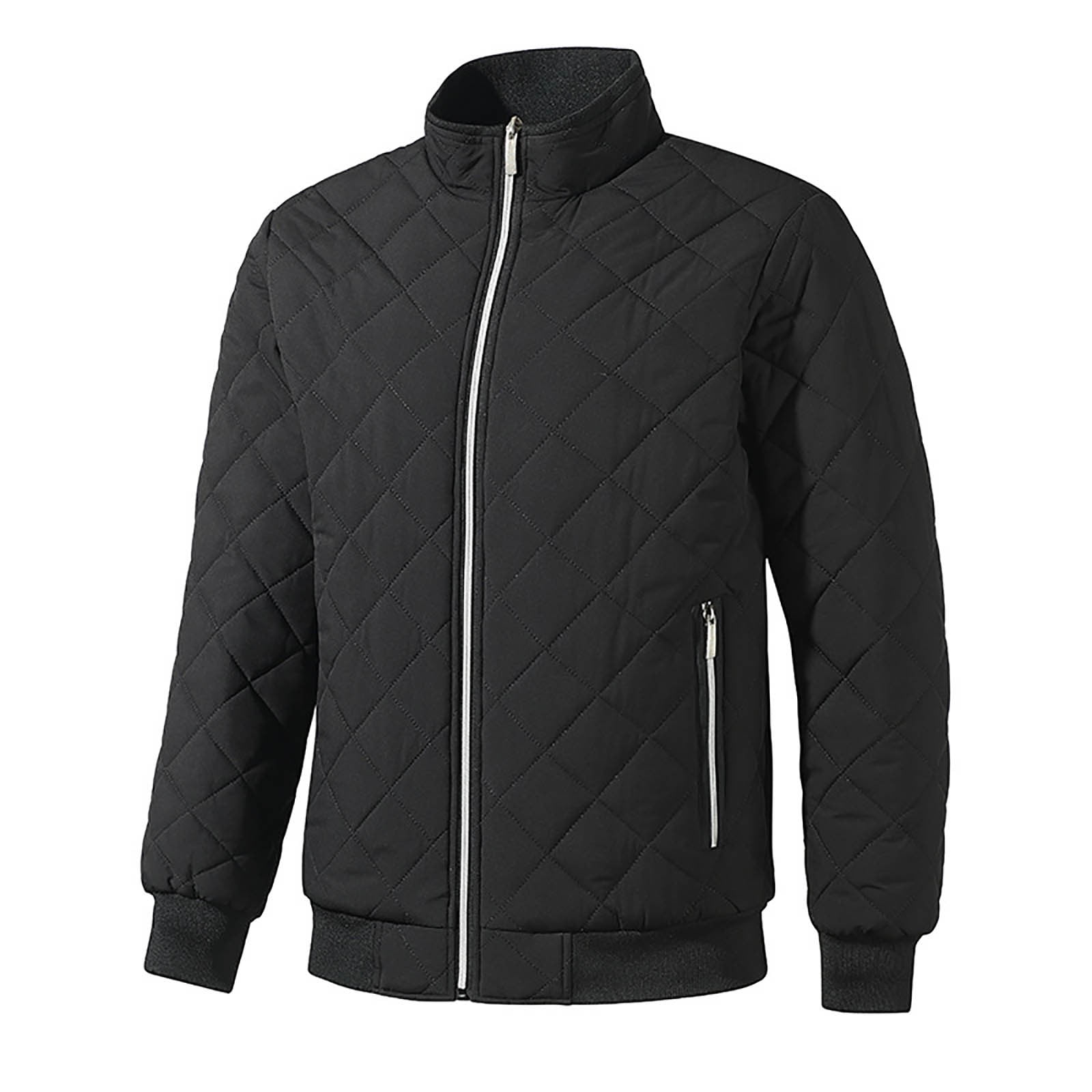 2024 Autumn Winter Men Fashion Trend Check Pattern Casual Padded Jacket ...