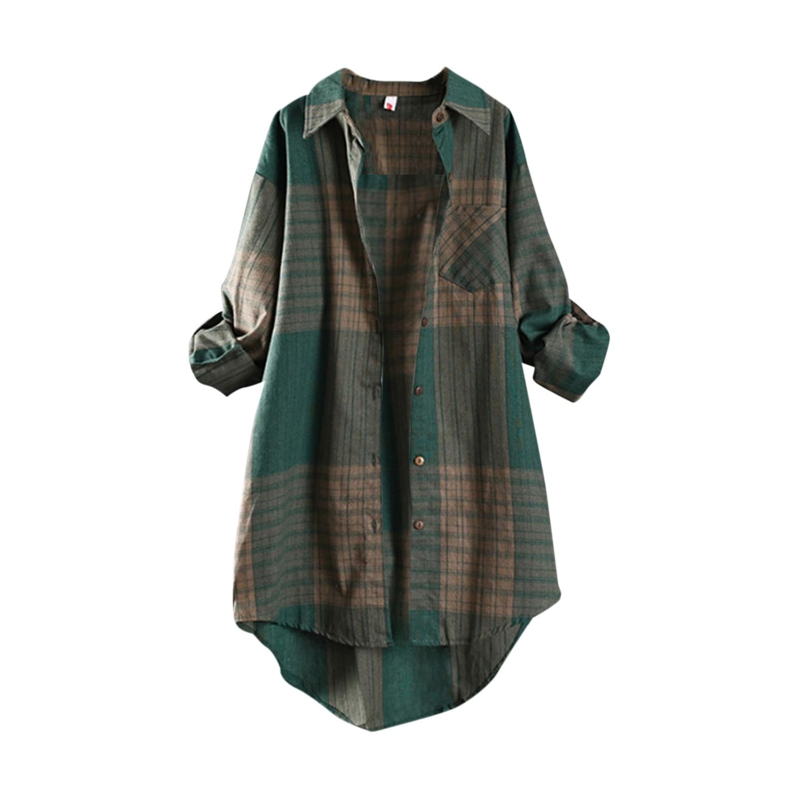 2024 Autumn and Winter Fashion Plaid Jackets for Womens Plus Size ...