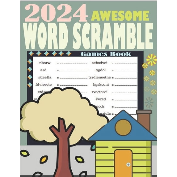 2024 Awesome Word Scramble Games Book: Word Scramble Book For Adults ...
