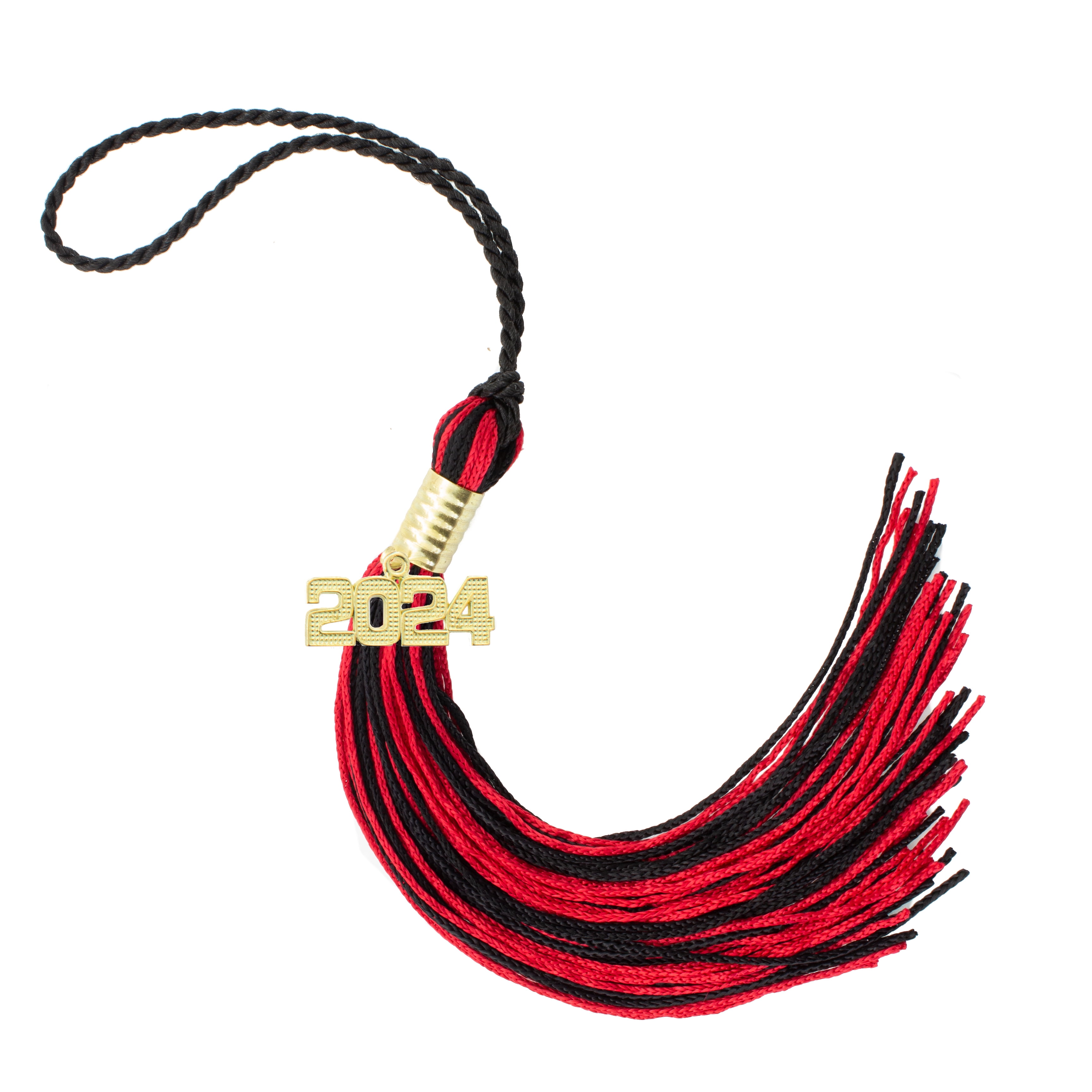 2024 BLACK / RED GRADUATION TASSEL - EVERY SCHOOL COLOR AVAILABLE -MADE ...