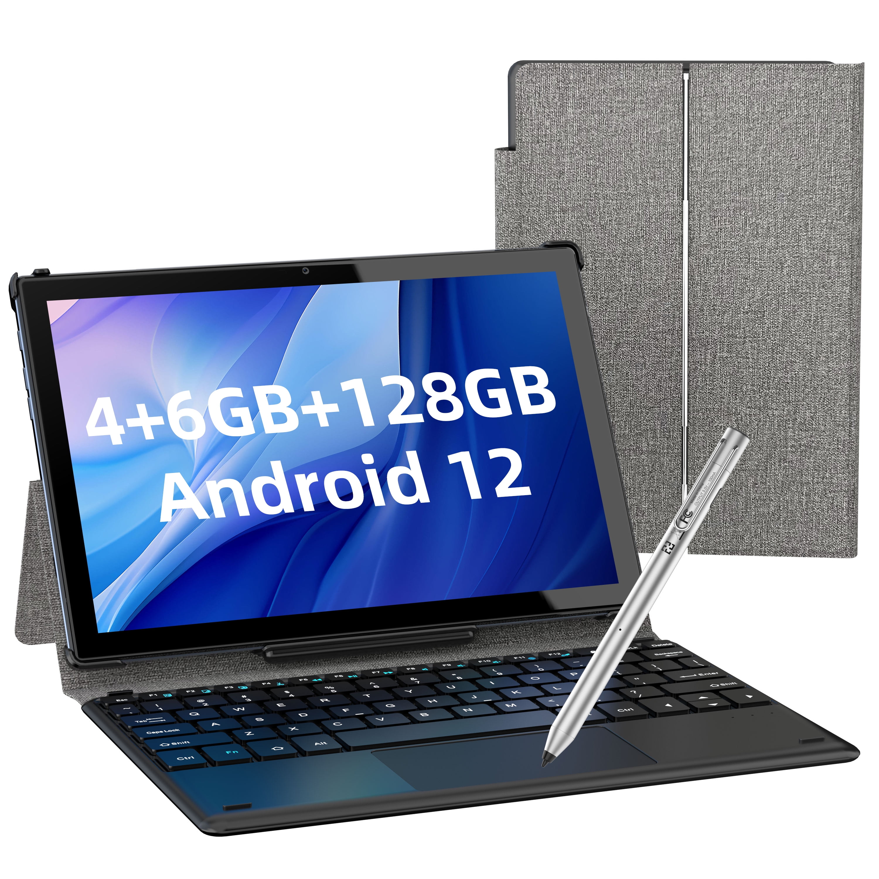 2024 BYYBUO Android tablet with Keyboard, 10.1 inch Android 12 Tablets ...