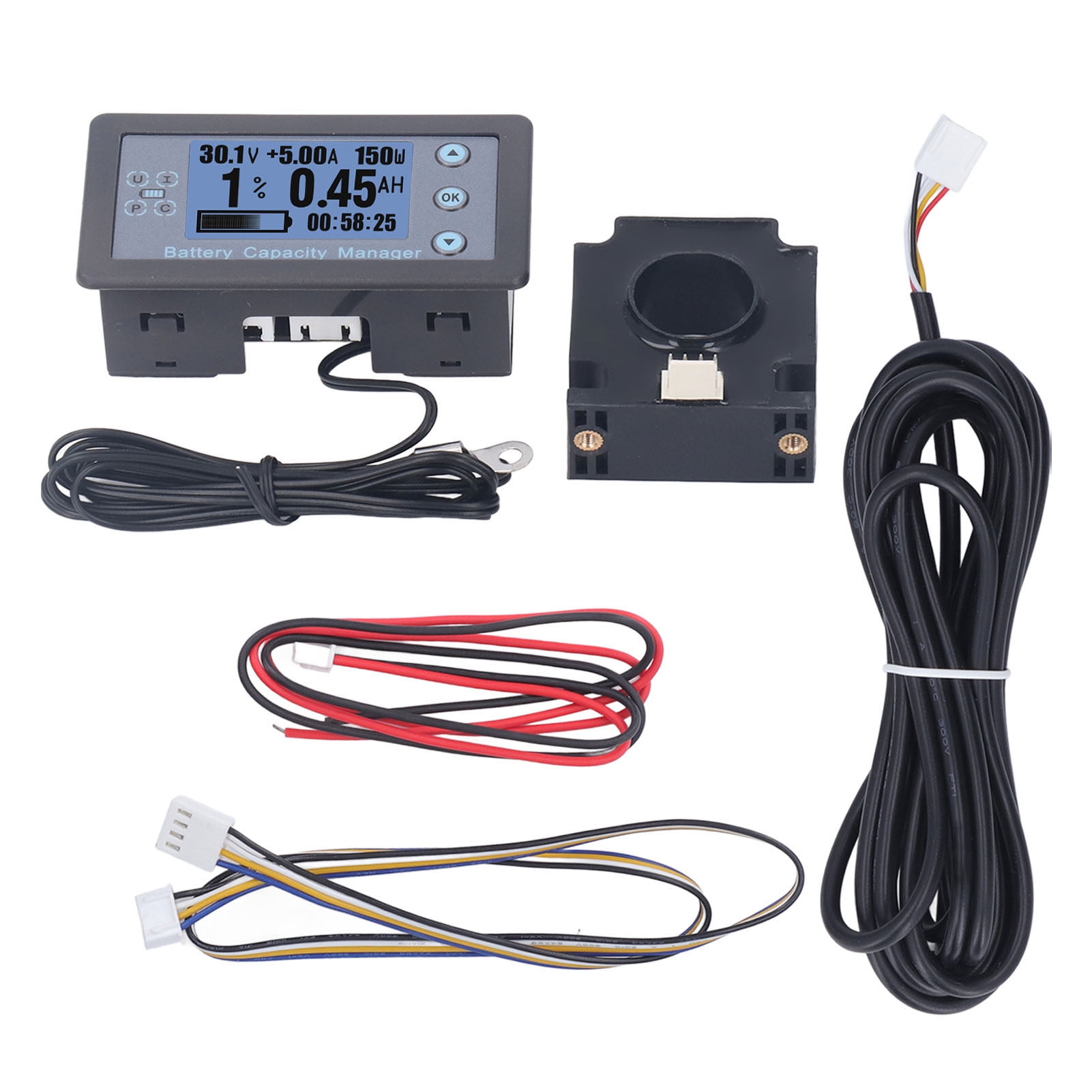 2024 Battery Monitor Bluetooth Coulommeter High Precise LCD Voltage ...
