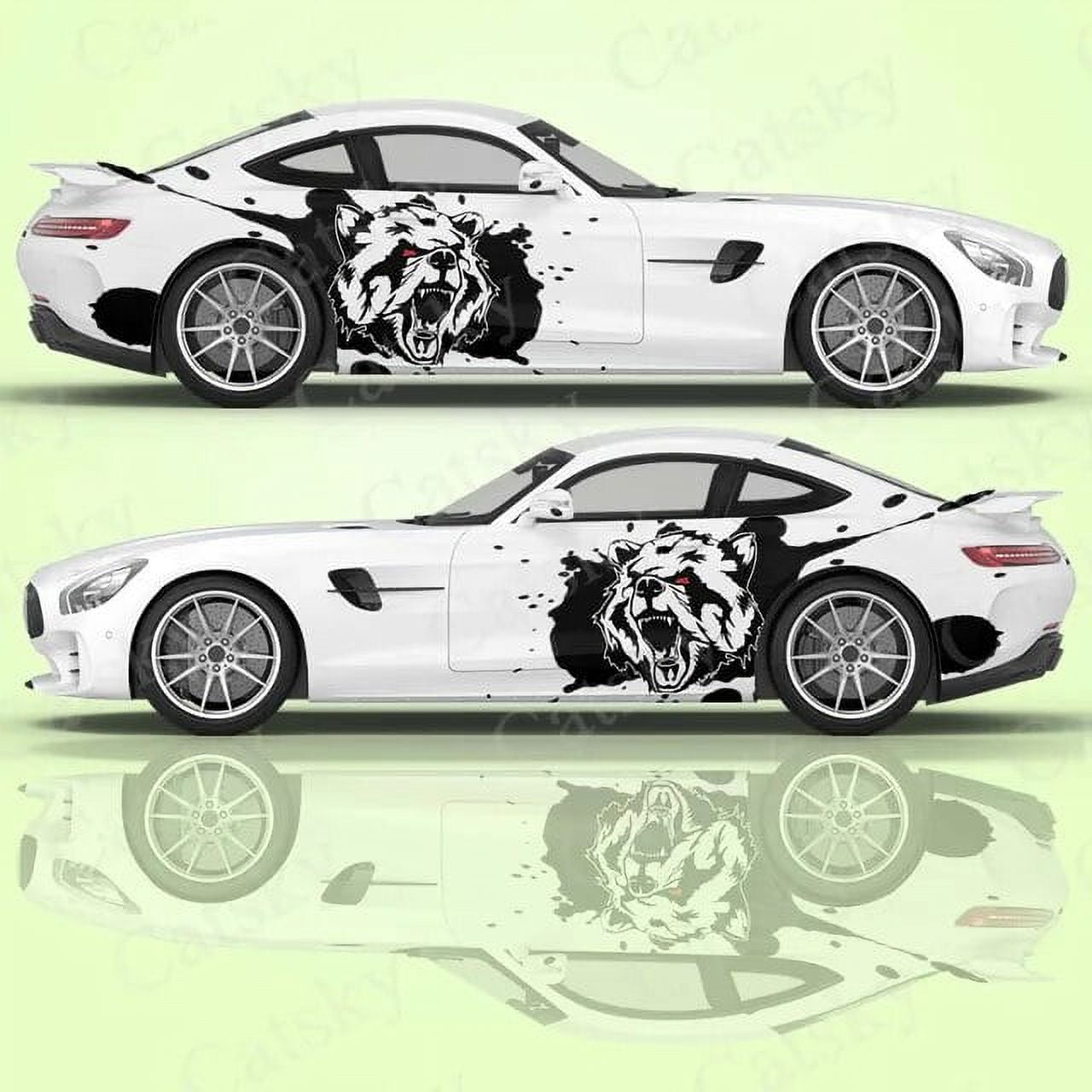2024 Bear Car Sticker Side Car Wrap Vehicle Side Graphic Pattern DIY ...