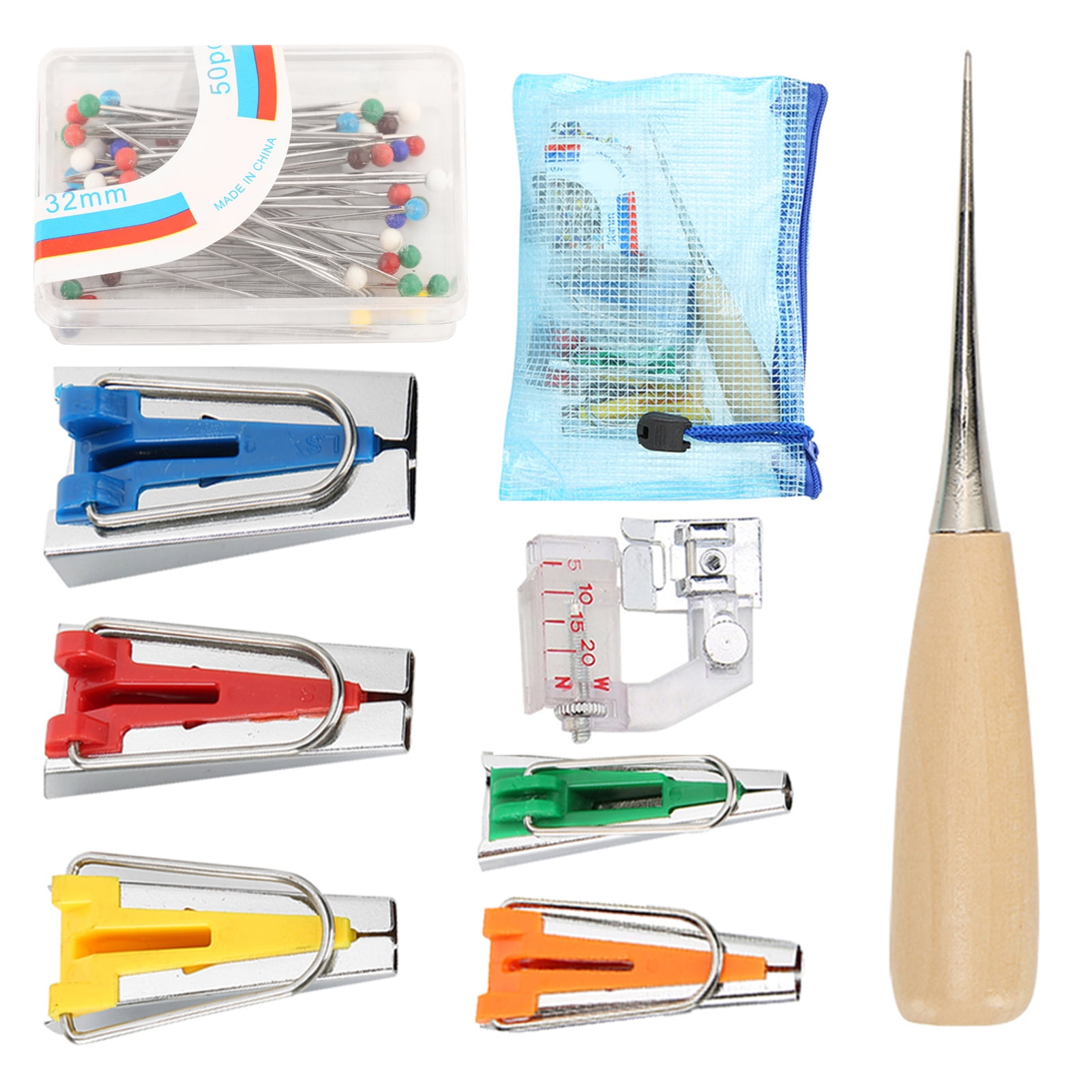 2024 Binding Tool Fabric Bias Tape Maker Quilting Presser Binder Foot ...