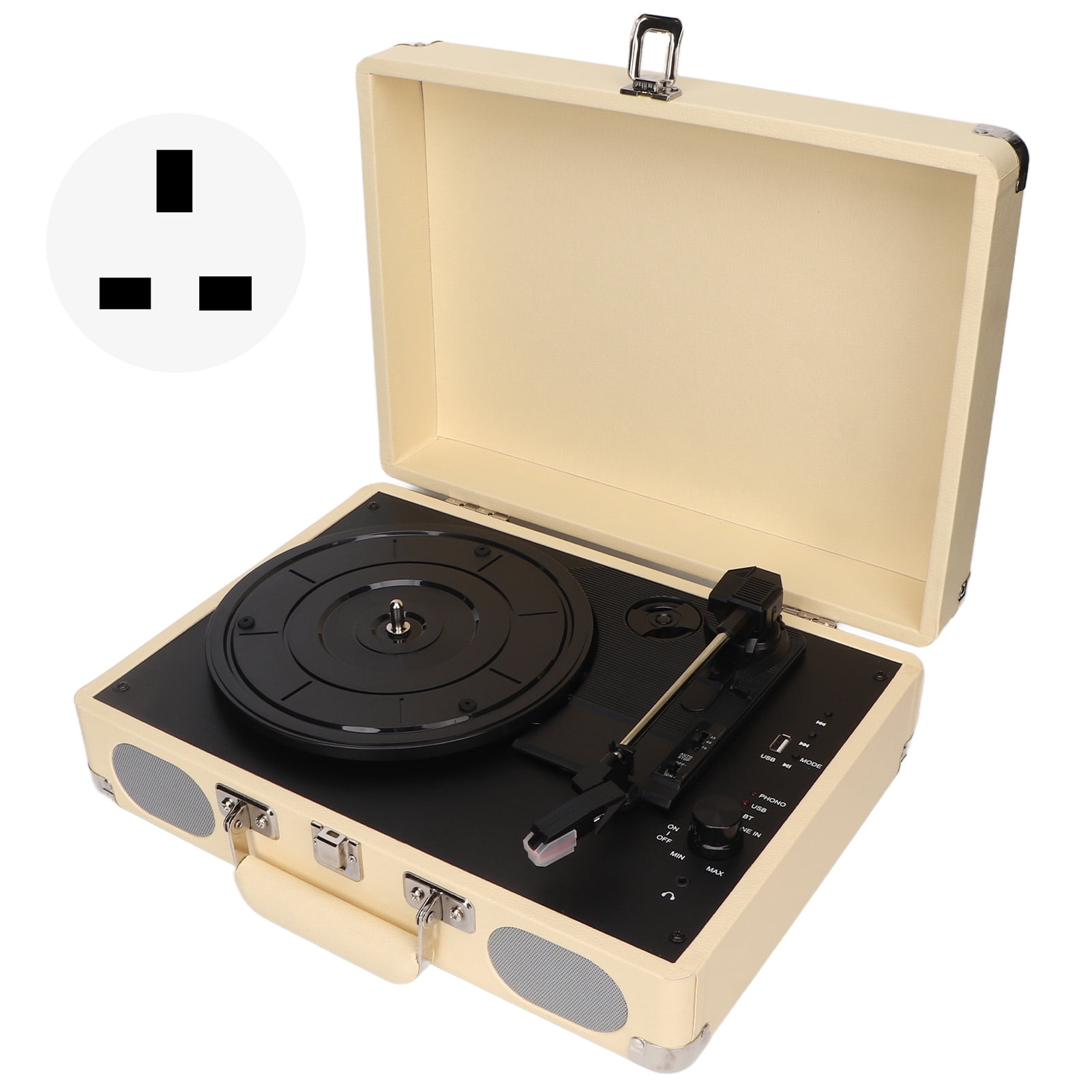2024 Bluetooth Record Player Built in 2 Speakers Portable Stereo 3 ...