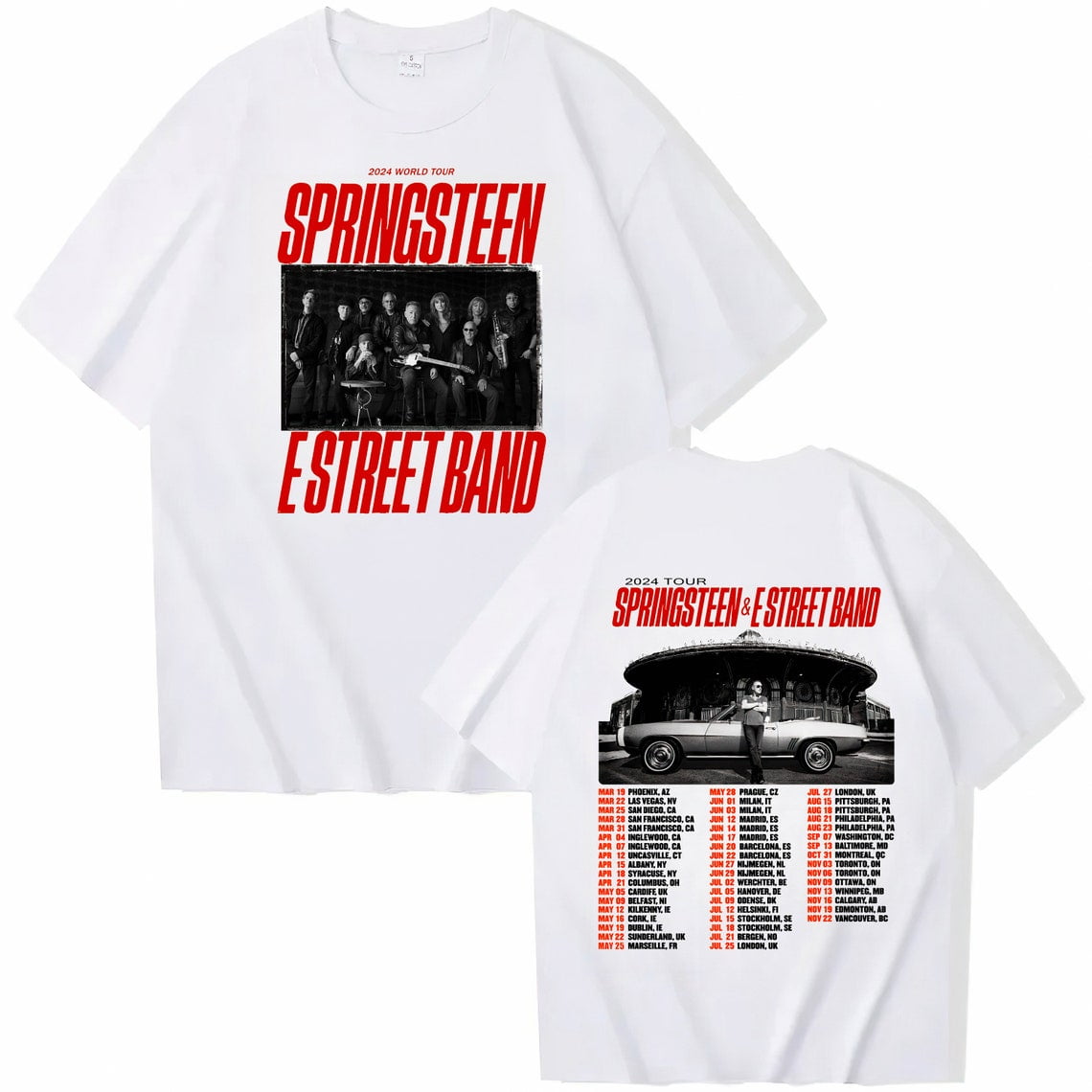 2024 Bruce Springsteen And E Street Tour Shirt,Bruce Springsteen Fan ...